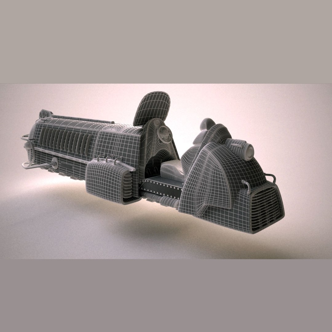 3d Hover Bike Model