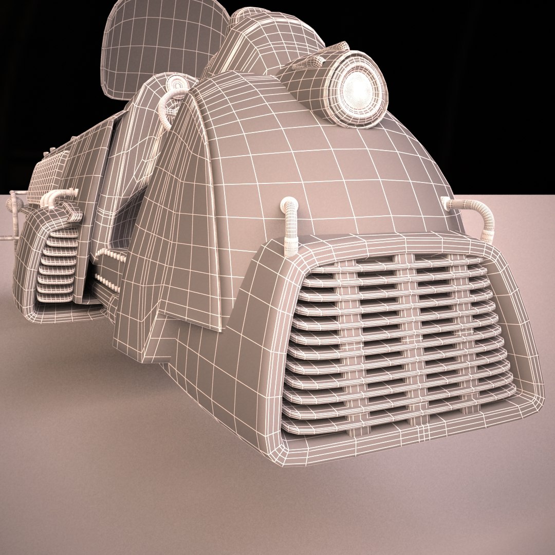 3d Hover Bike Model
