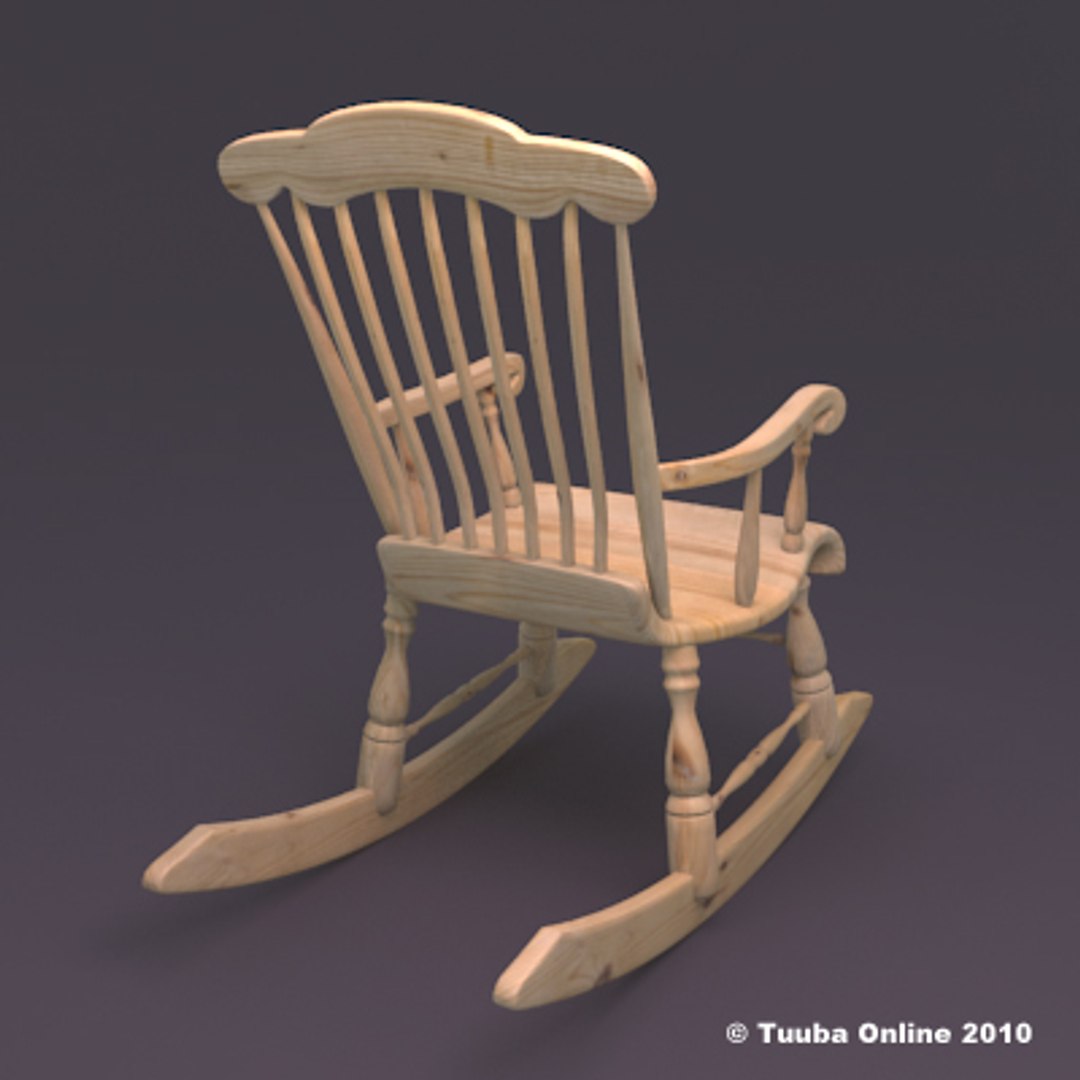 Finnish Rocking Chair - 3d Obj