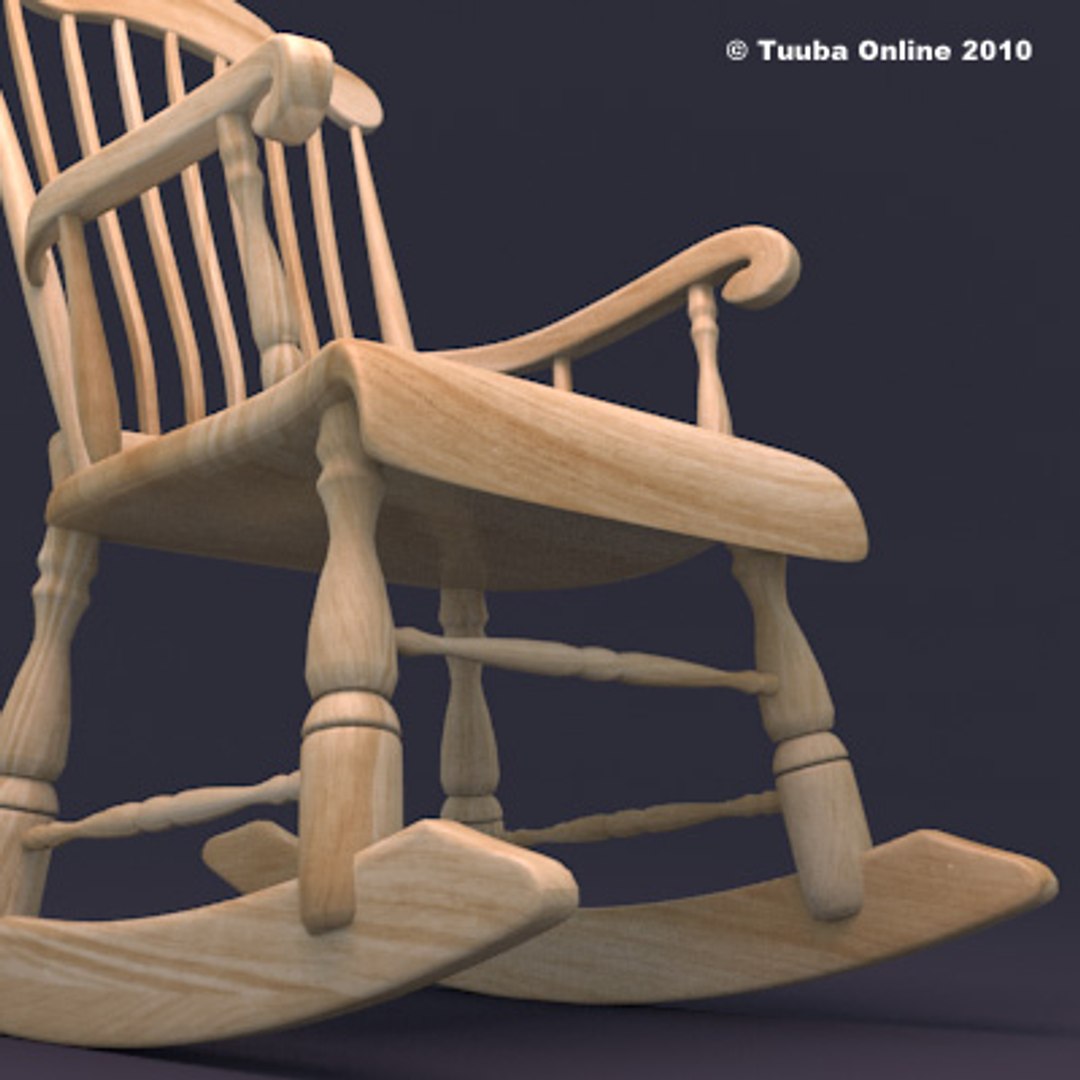 Finnish Rocking Chair - 3d Obj