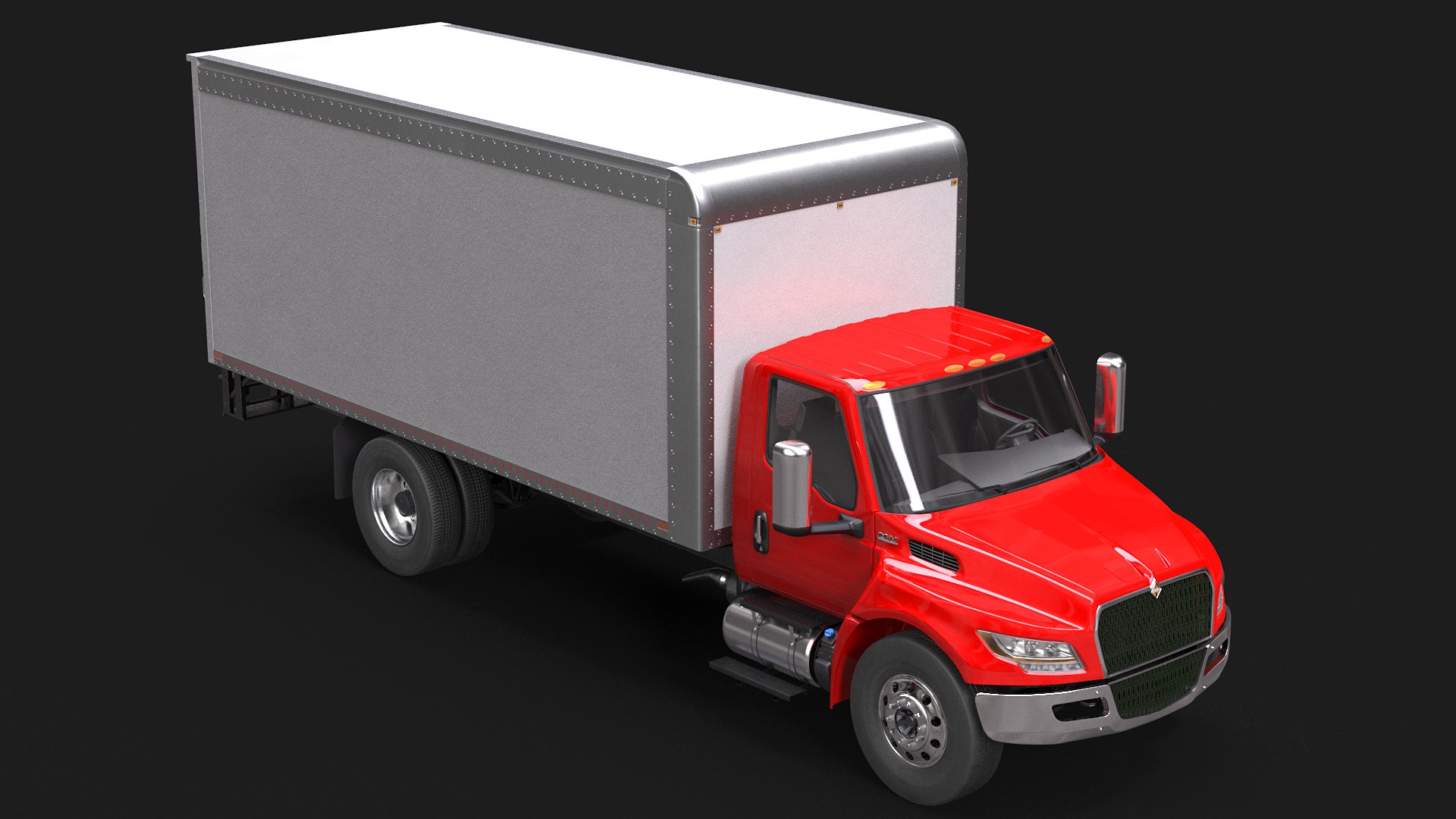 International MV Box Truck 3D - TurboSquid 2039642