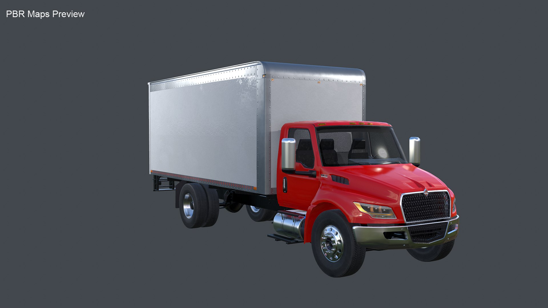 International MV Box Truck 3D - TurboSquid 2039642
