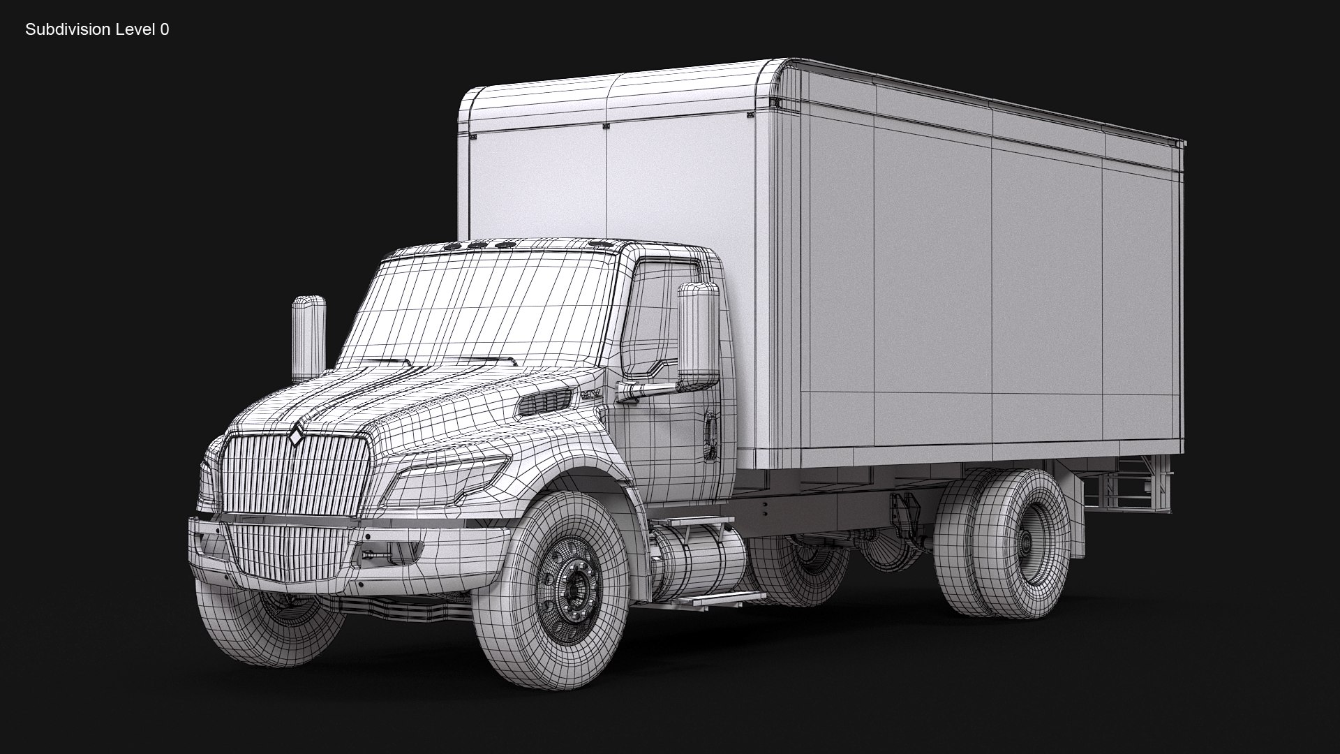 International MV Box Truck 3D - TurboSquid 2039642