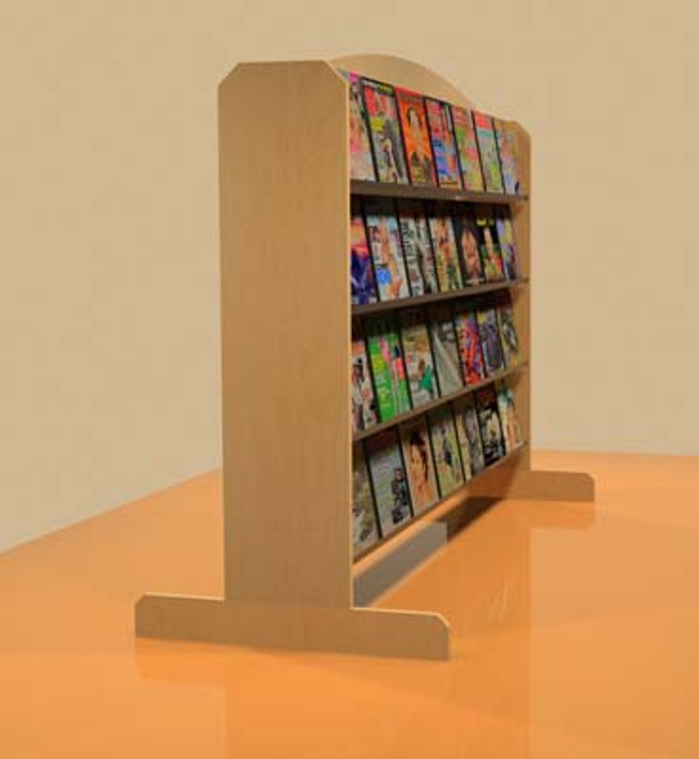 Magazine Rack Shelf 3ds