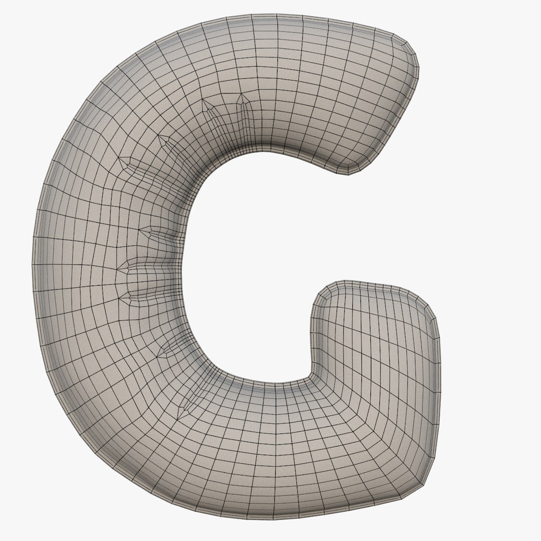 Foil balloon letter g model - TurboSquid 1255917