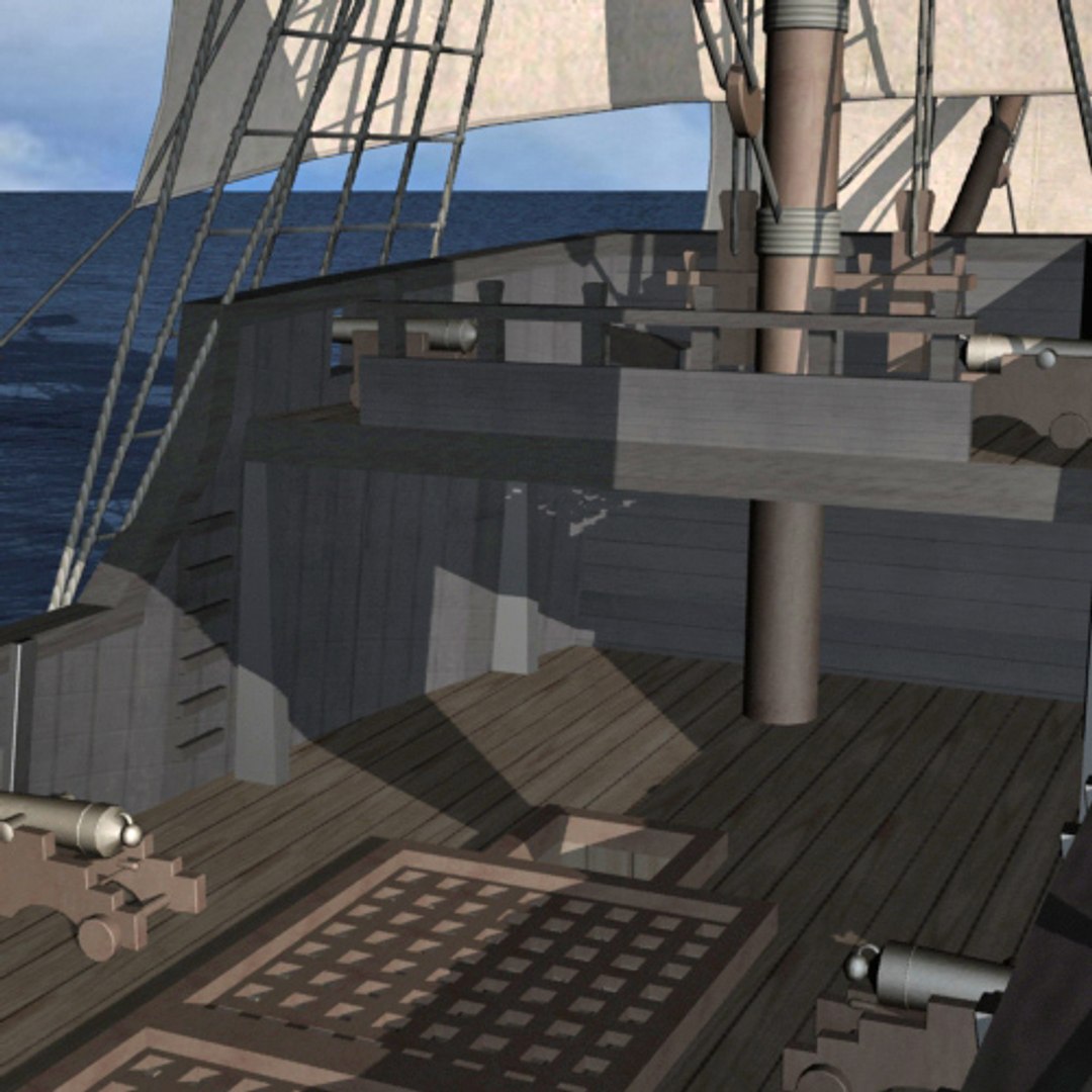 3d Drake Golden Hind Model