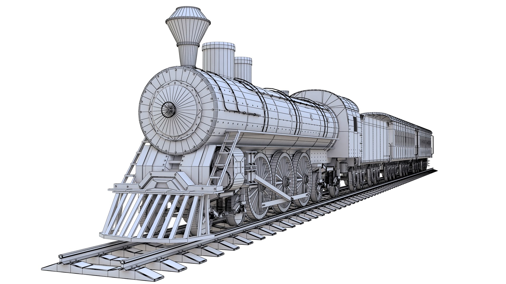 3D old train - TurboSquid 1513774