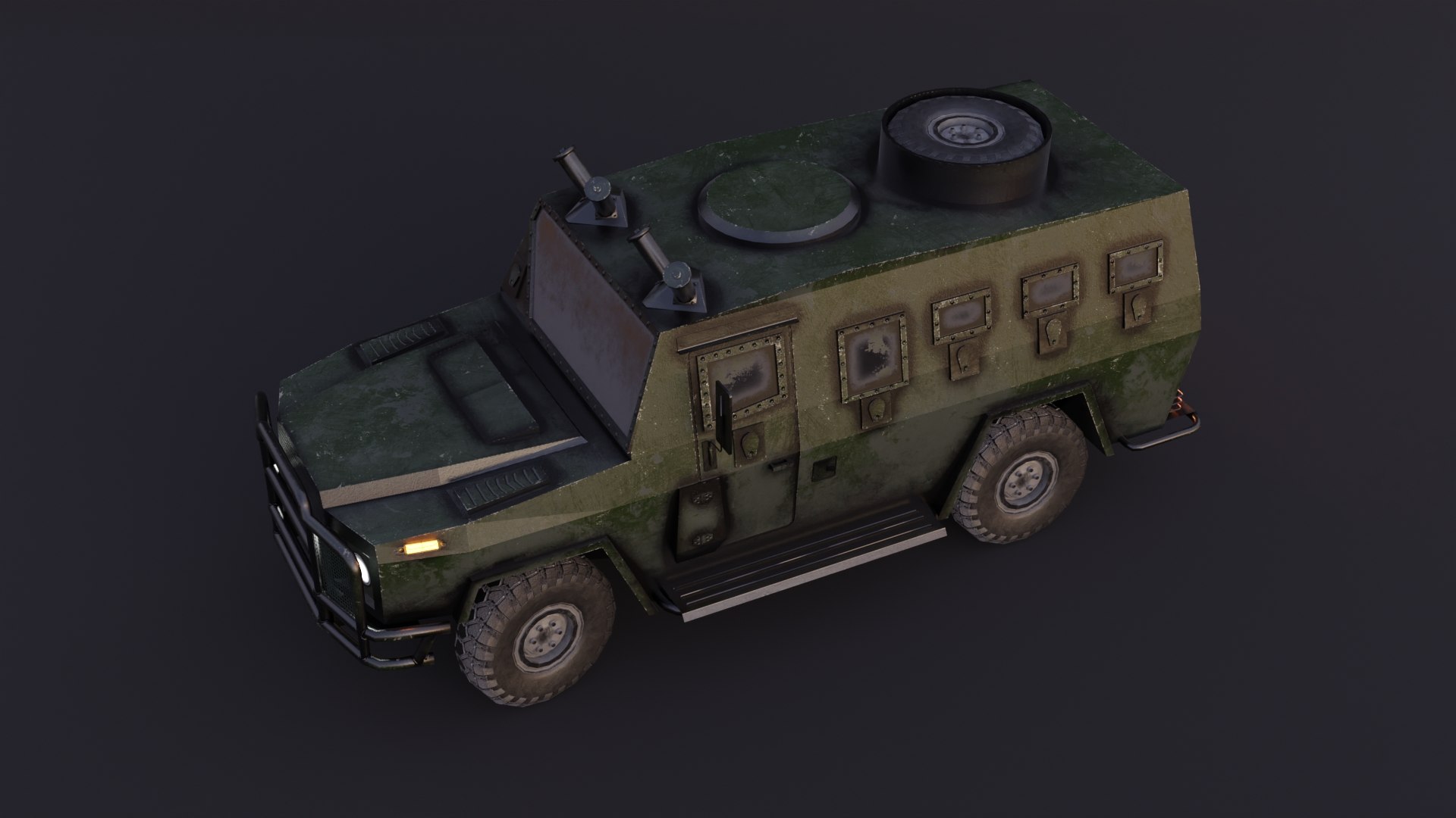 AMZ Dzik 4x4 Armer Military Vehicle Low-poly 3D Model 3D - TurboSquid ...