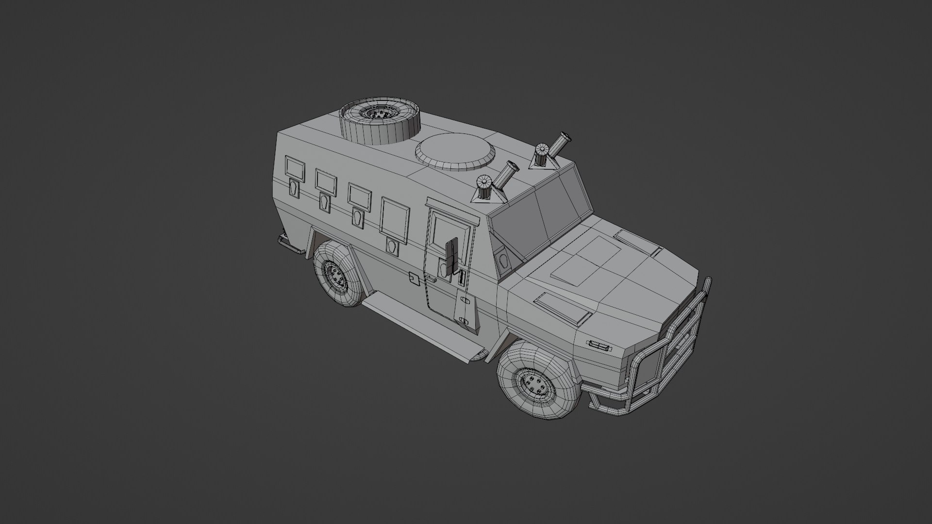 AMZ Dzik 4x4 Armer Military Vehicle Low-poly 3D Model 3D - TurboSquid ...