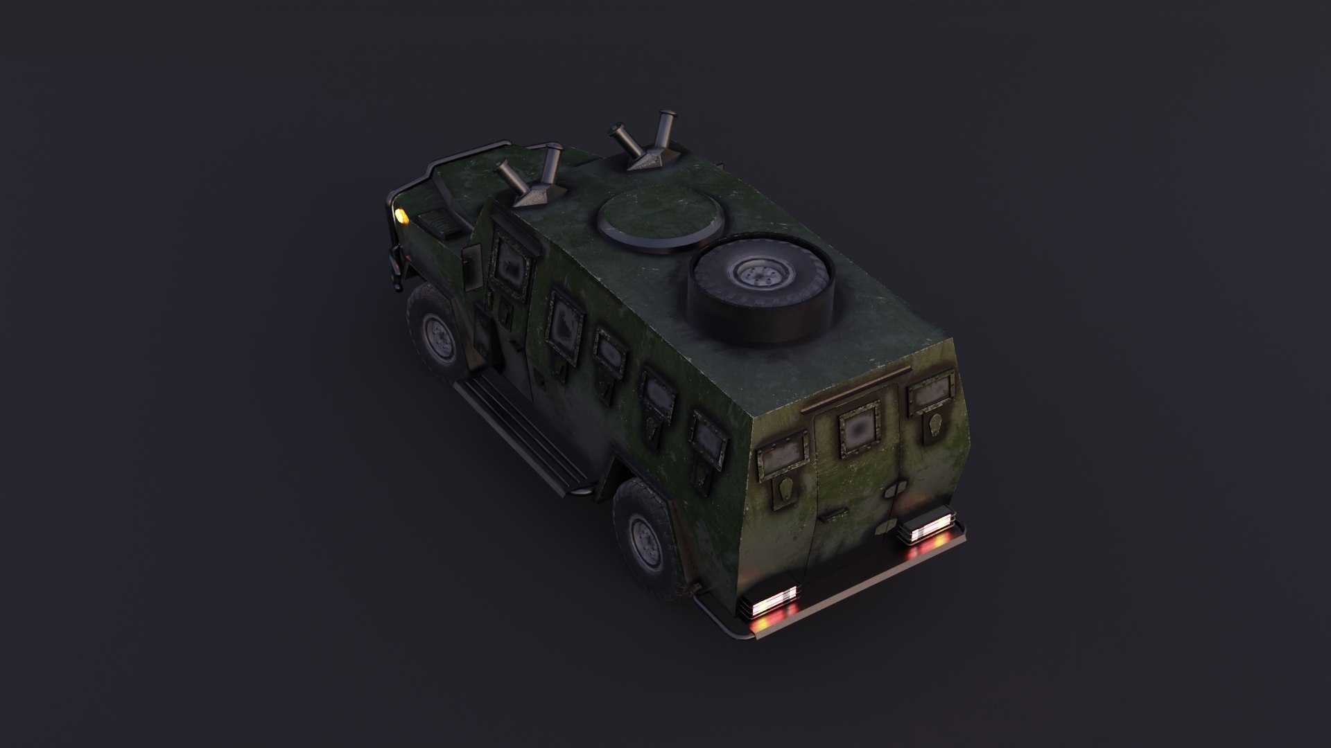 AMZ Dzik 4x4 Armer Military Vehicle Low-poly 3D Model 3D - TurboSquid ...