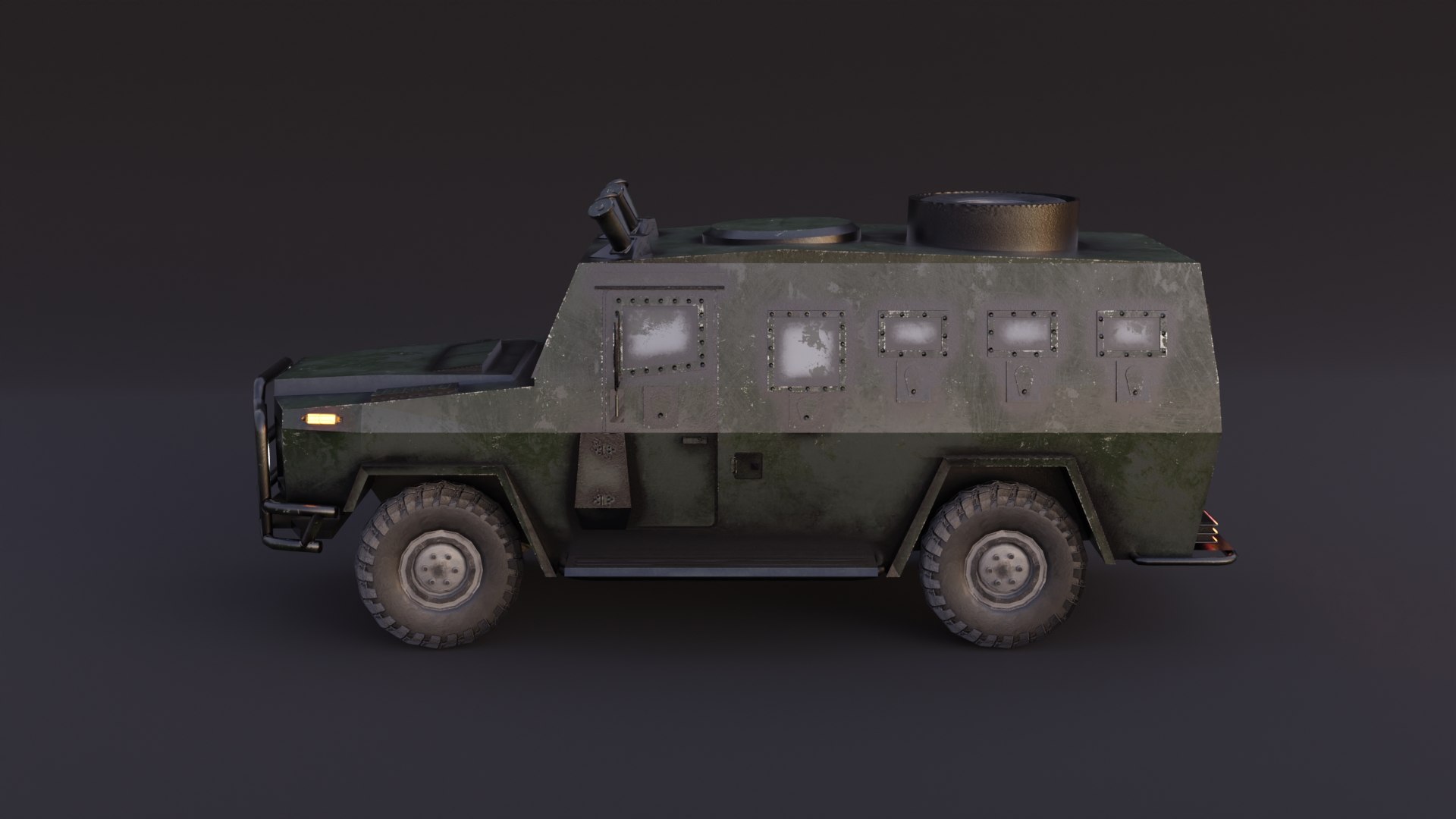 AMZ Dzik 4x4 Armer Military Vehicle Low-poly 3D Model 3D - TurboSquid ...