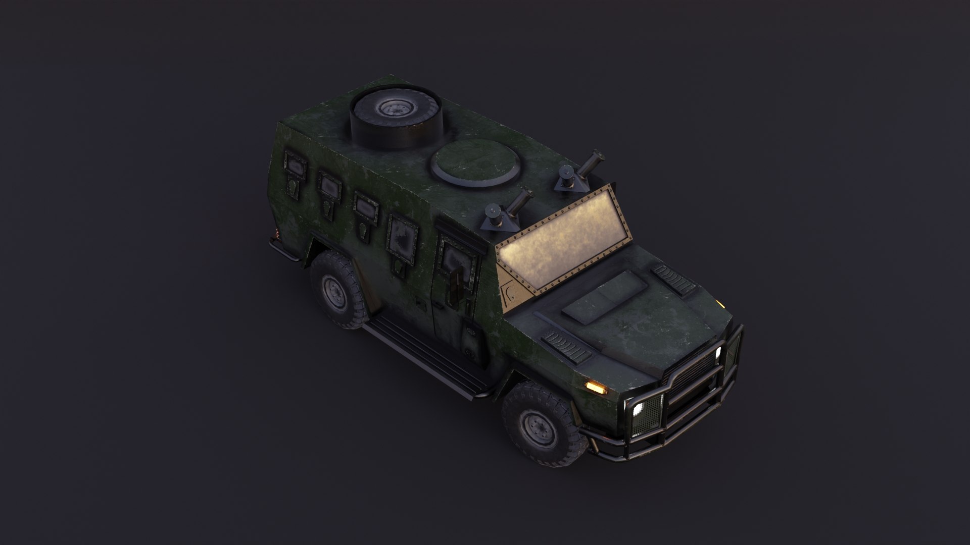 AMZ Dzik 4x4 Armer Military Vehicle Low-poly 3D Model 3D - TurboSquid ...