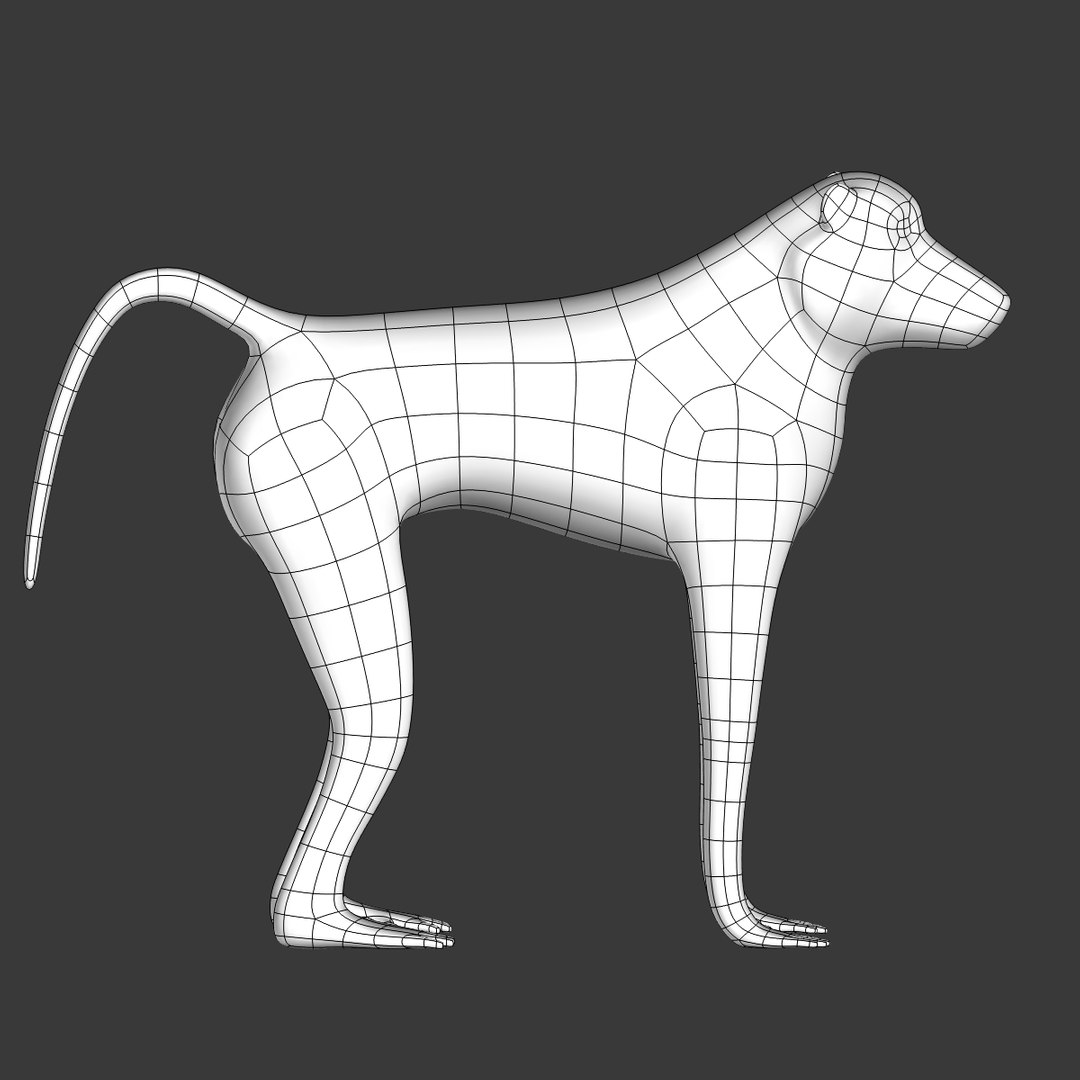 3D Baboon Mesh Model - TurboSquid 1254328