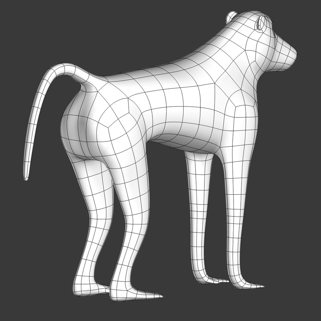 3D Baboon Mesh Model - TurboSquid 1254328