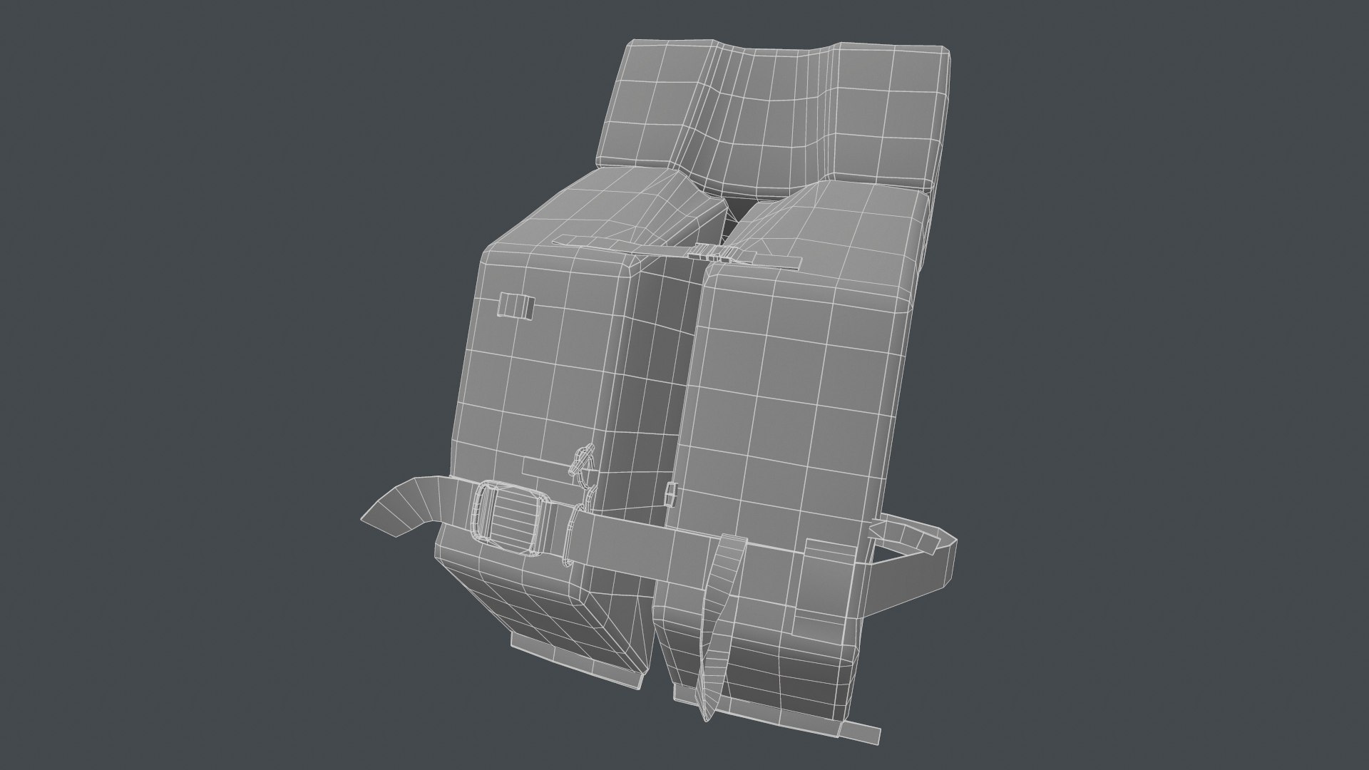 Foldable Life Jacket Model - TurboSquid 2188476