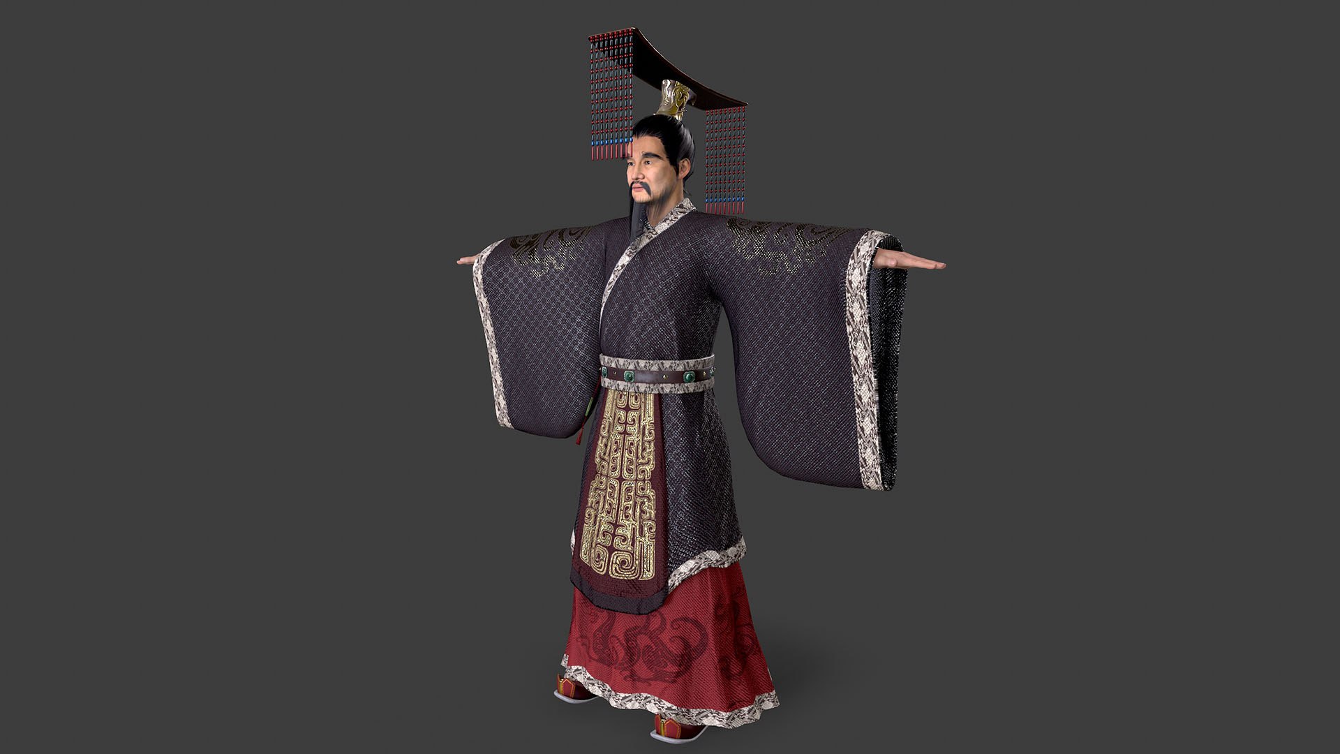 3D Model Asian People King - TurboSquid 2213833