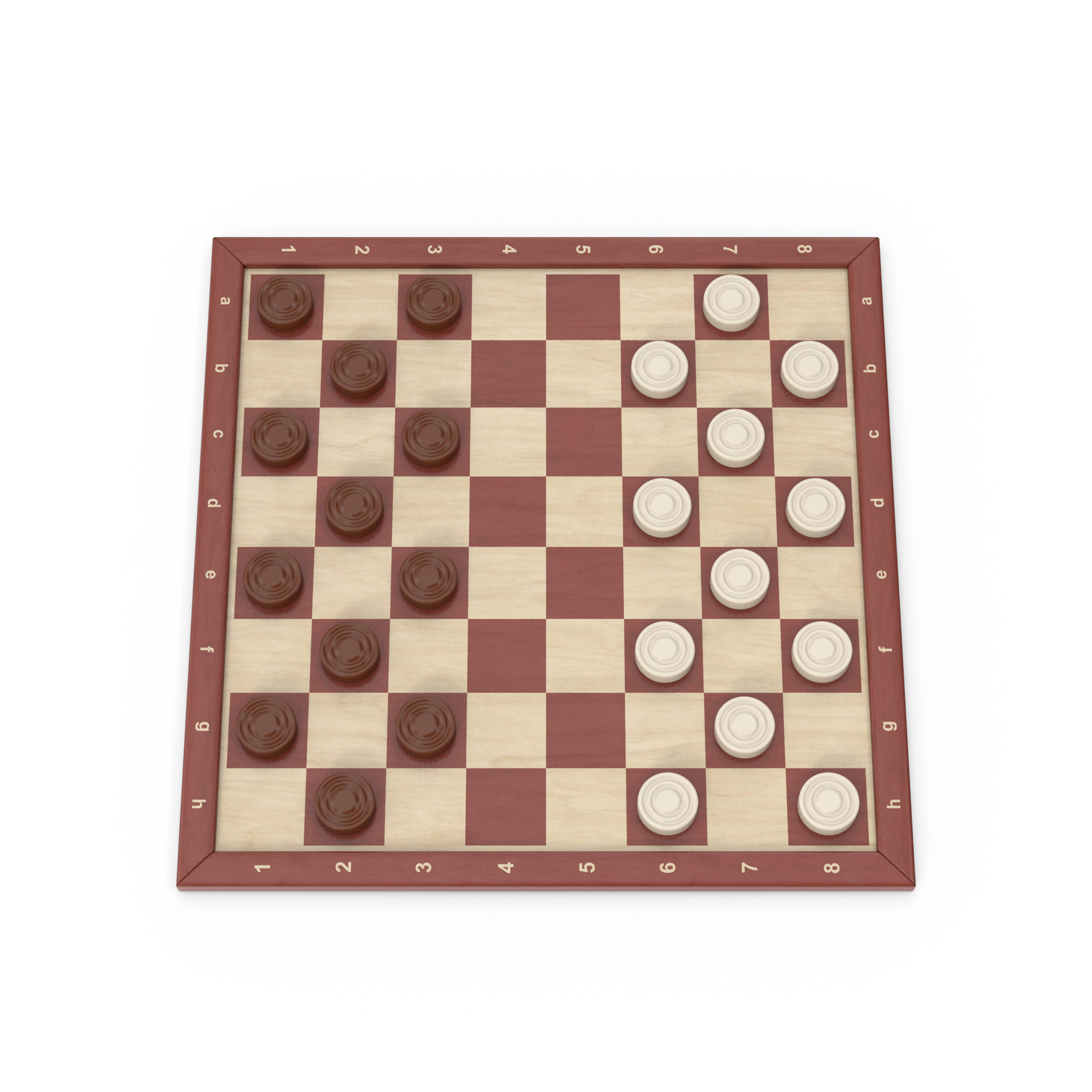 3D Checkers model - TurboSquid 1862611
