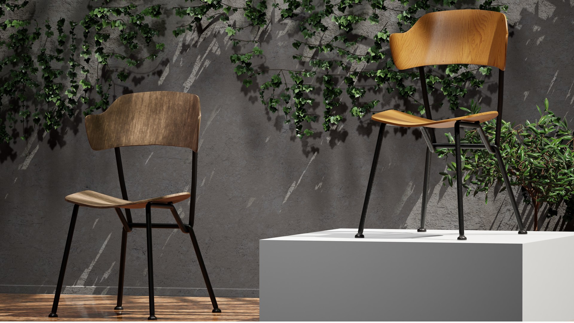 Free Wooden And Metal Chair 3D Model - TurboSquid 2330574