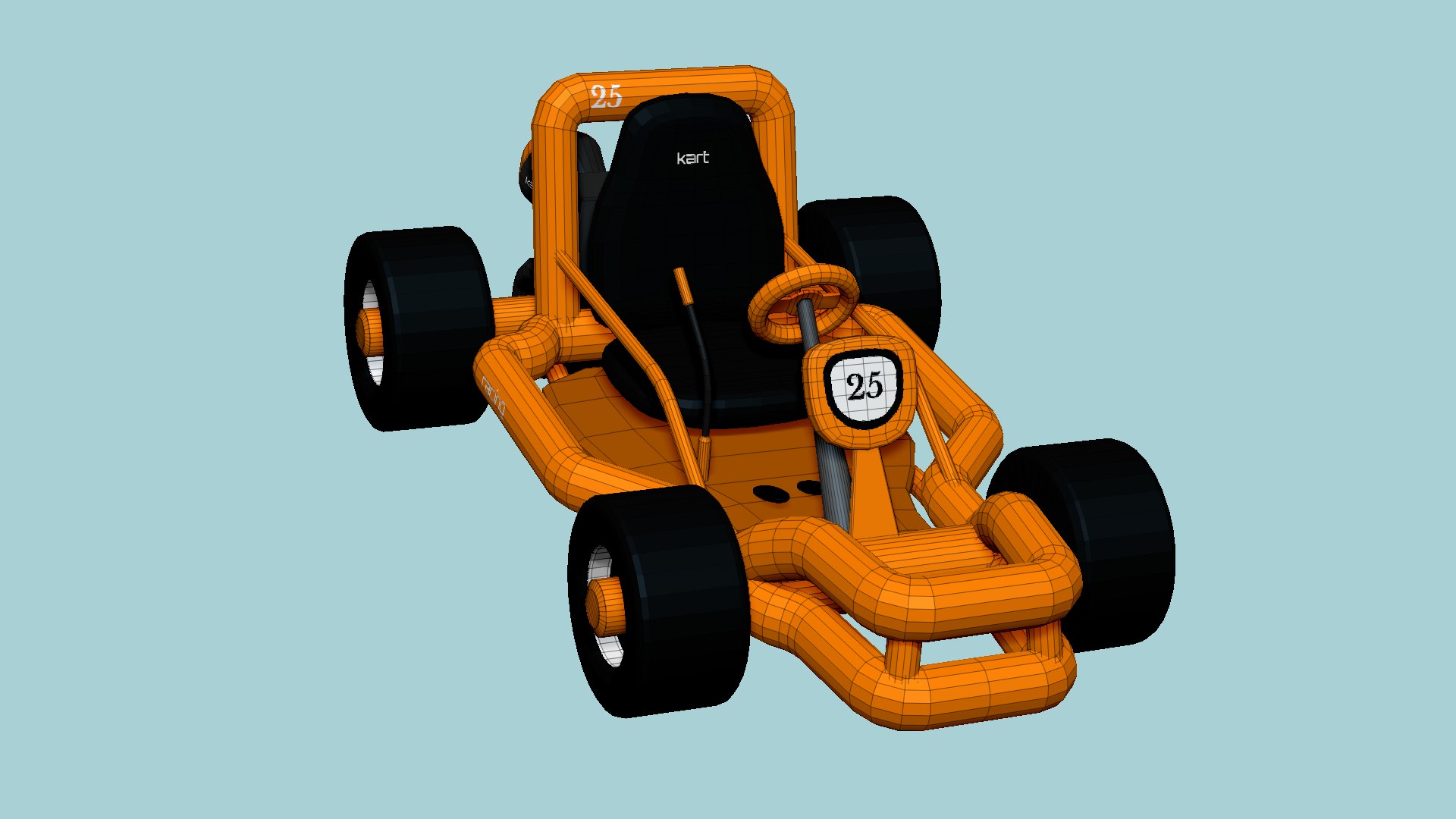Cartoon Kart H07 Orange - Vehicle Racing Design 3D Model - TurboSquid ...