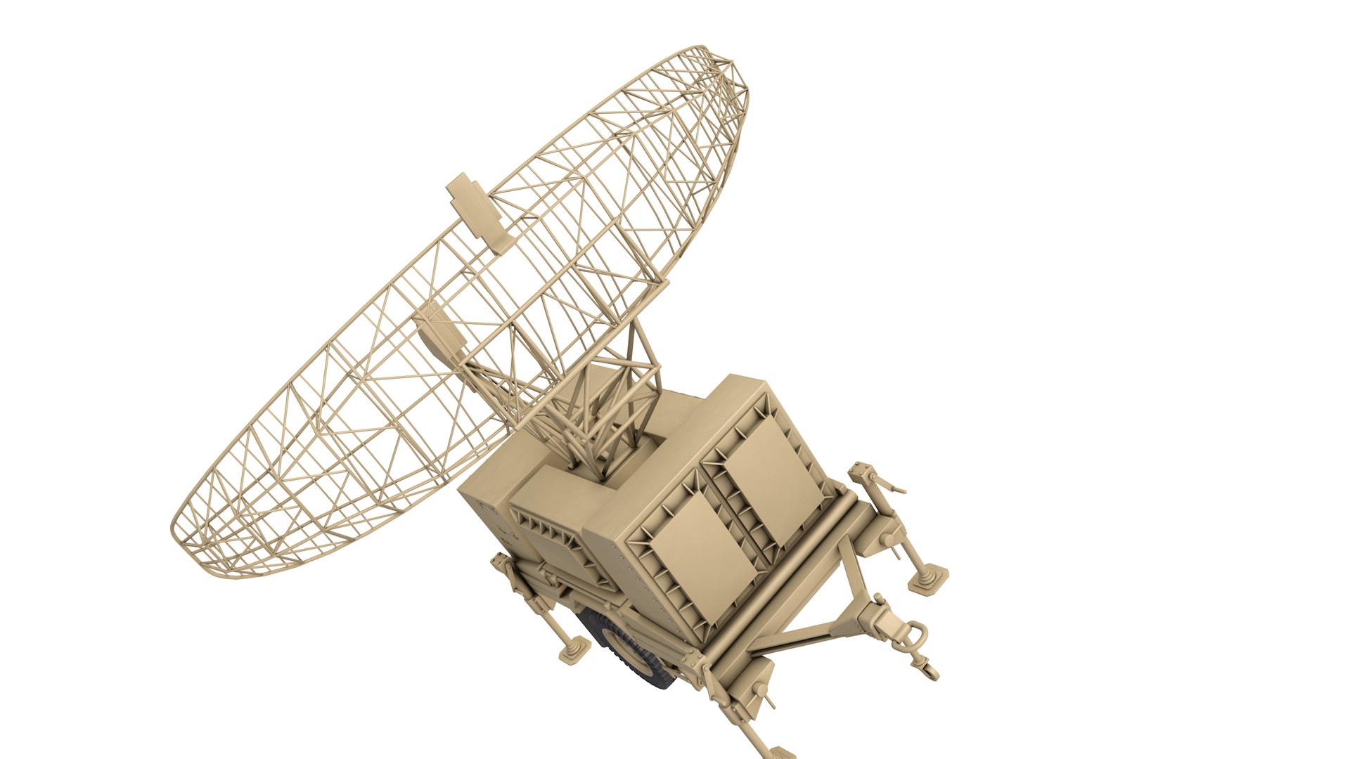 Radar AN MPQ 50 PAR 3D - TurboSquid 2389049