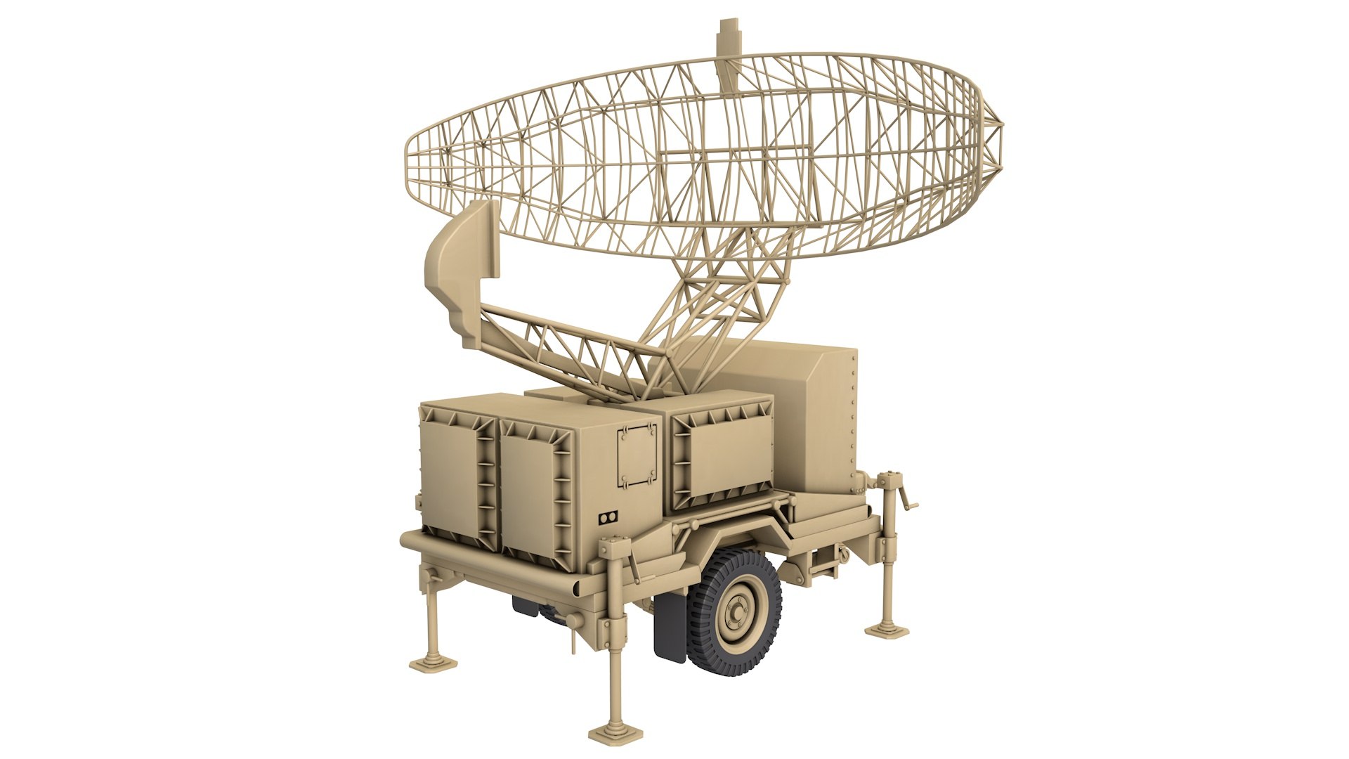 Radar AN MPQ 50 PAR 3D - TurboSquid 2389049