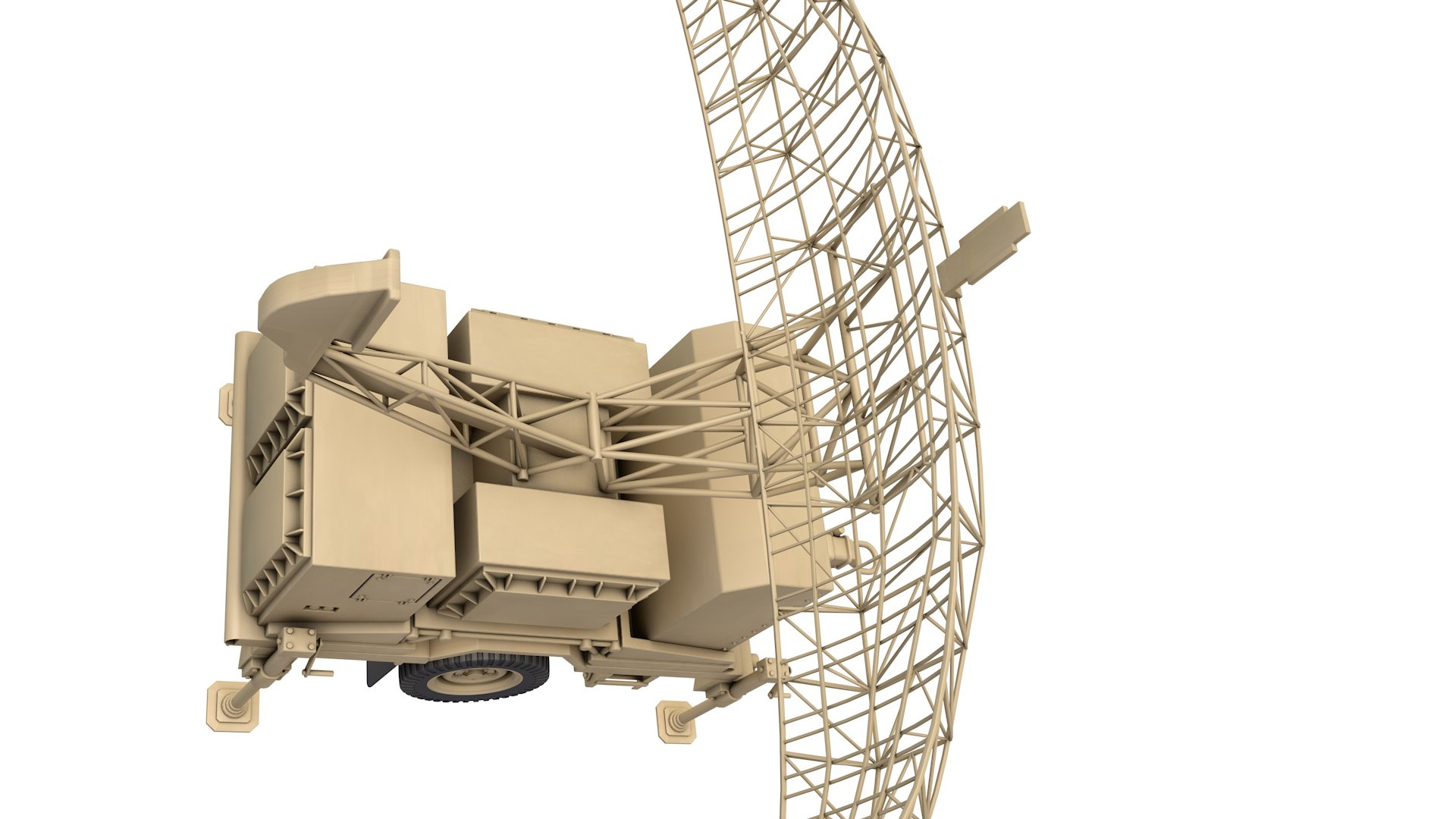 Radar AN MPQ 50 PAR 3D - TurboSquid 2389049