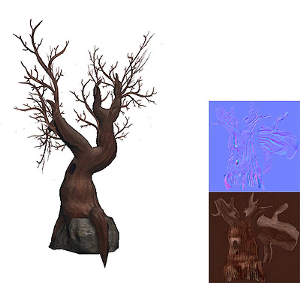 Dry Tree Games 3d Model