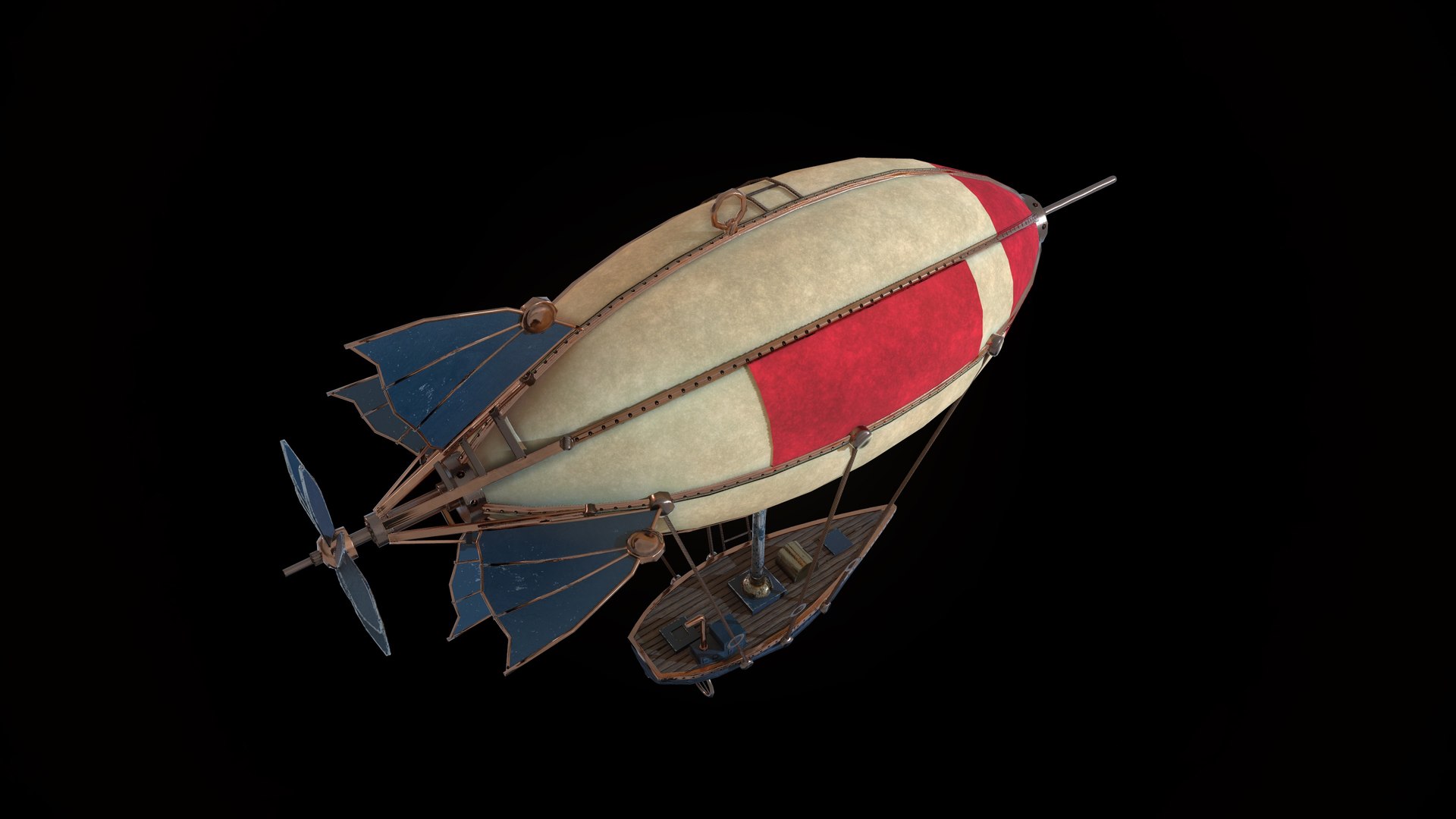 Airship Ship Air Model - TurboSquid 1490678