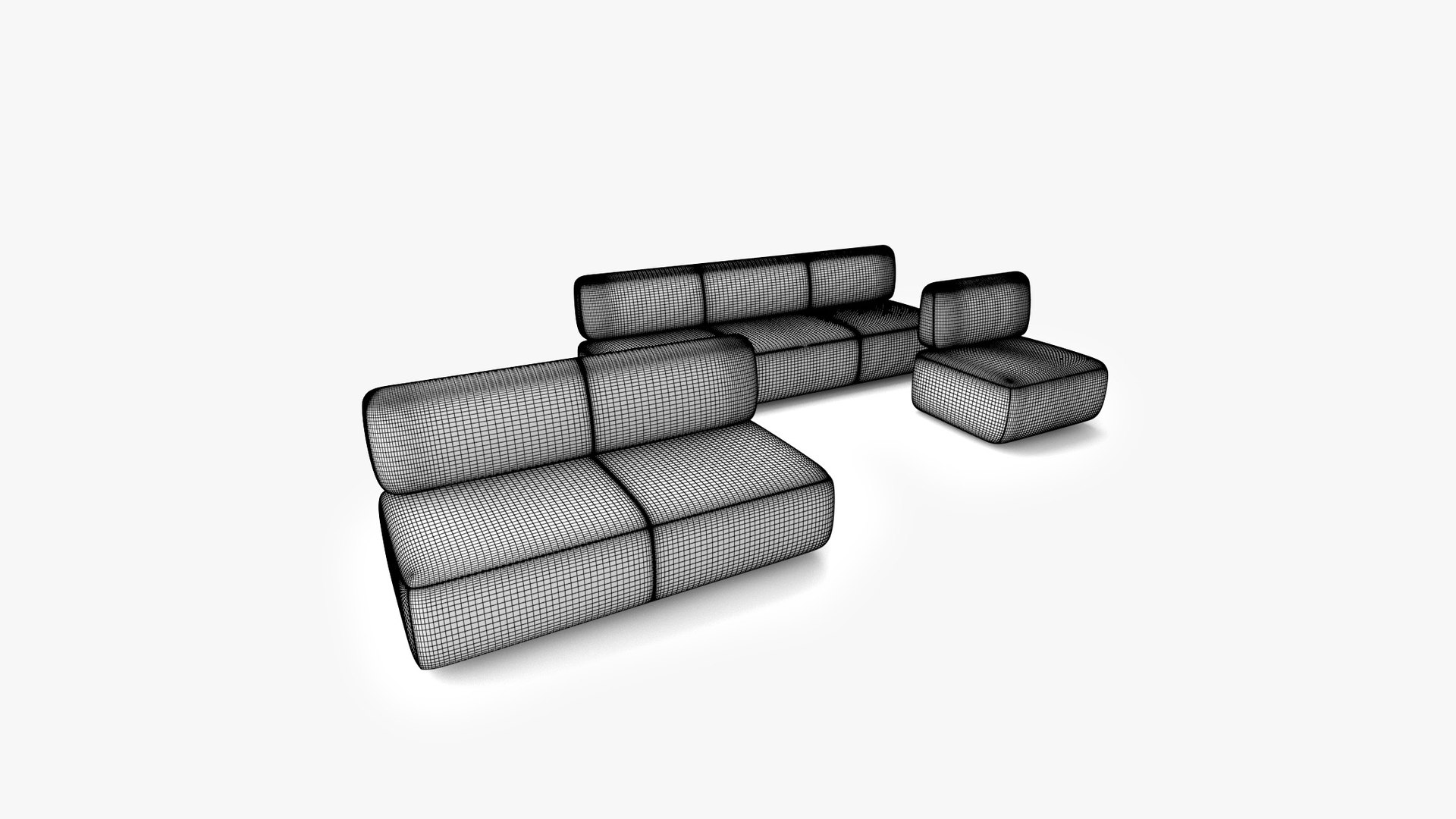 Bernhardt Design CODE Sofa Without Wall 3D - TurboSquid 2058376