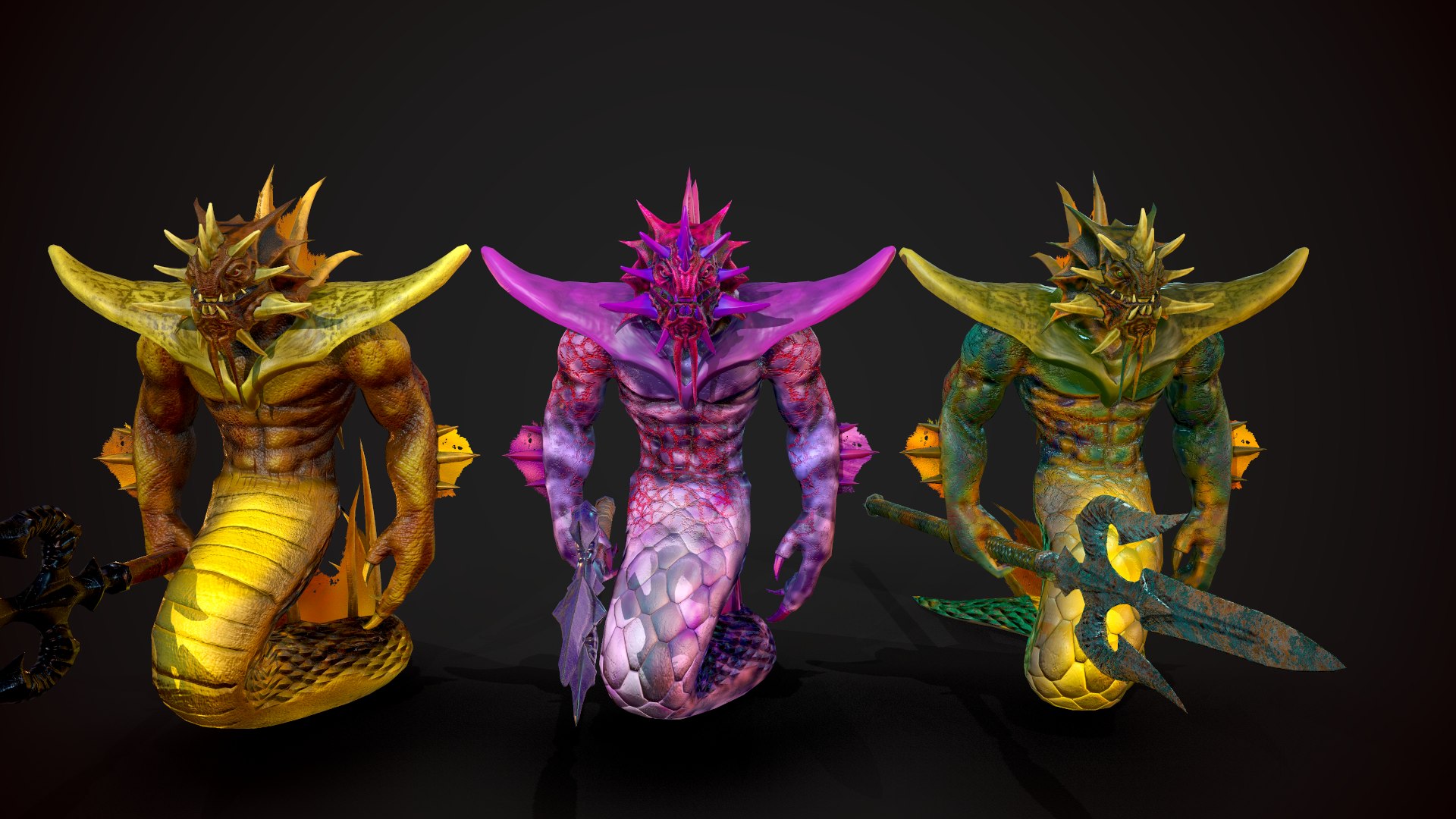 3D Creature Character Model - TurboSquid 1676036