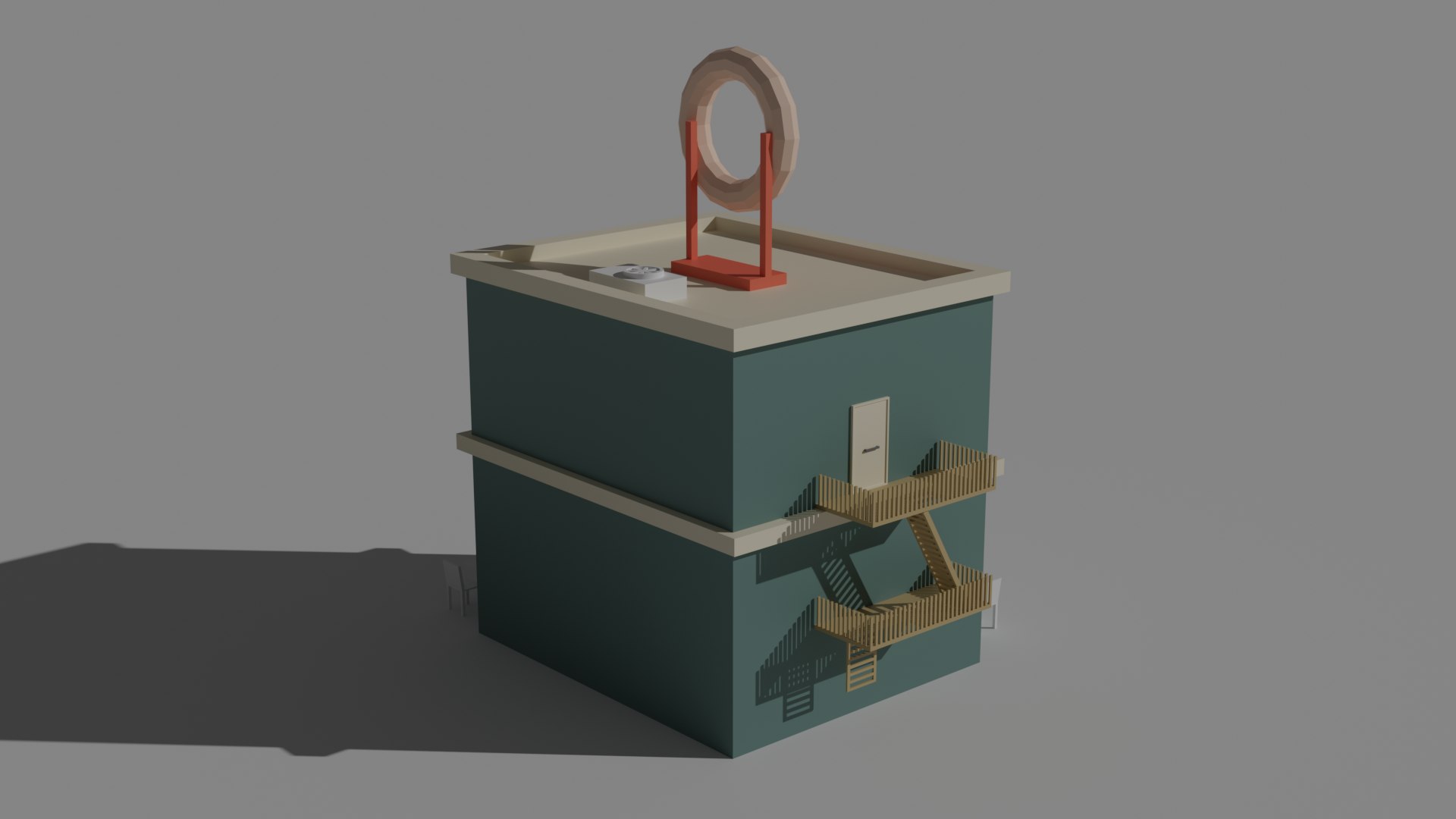 Low Poly Building Set 3D - TurboSquid 1865127