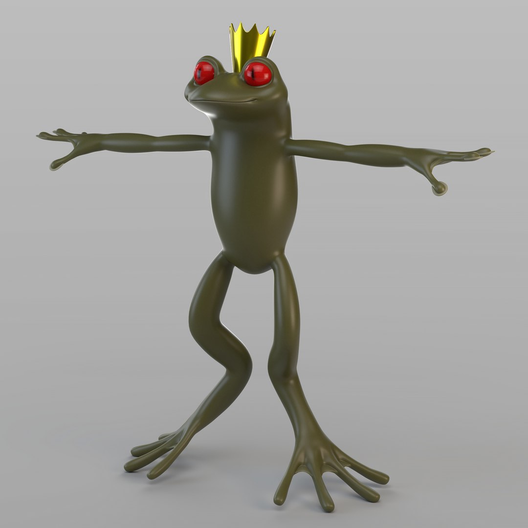 3D Frog Prince Rigging Animation - TurboSquid 1616208