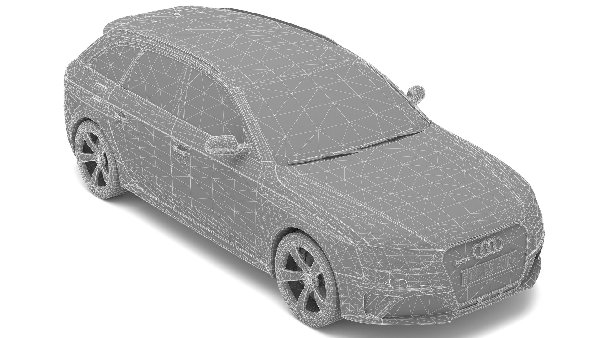 Audi RS4 Avant Nogaro 8K 3D Model - TurboSquid 2258894