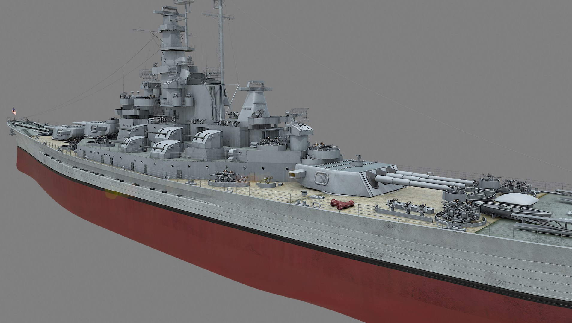 Bb-59 Massachusetts Battleship Ma