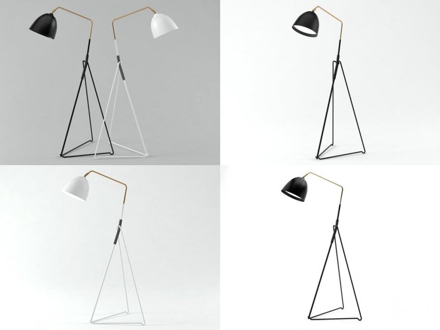 3D lean floor lamp model - TurboSquid 1176206