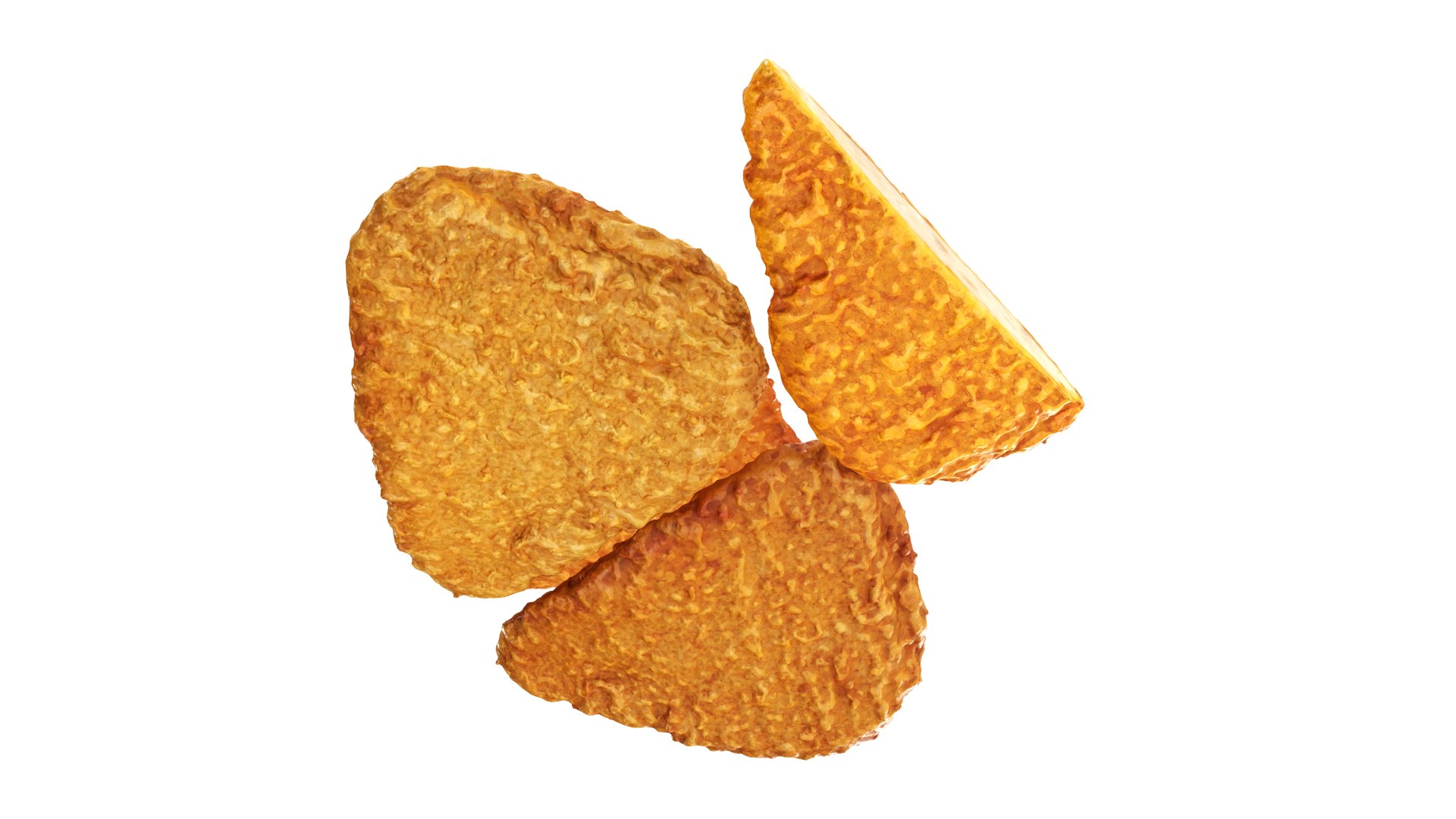 3D Chicken Cutlets With Cut In Crispy Breadcrumbs Model - TurboSquid ...