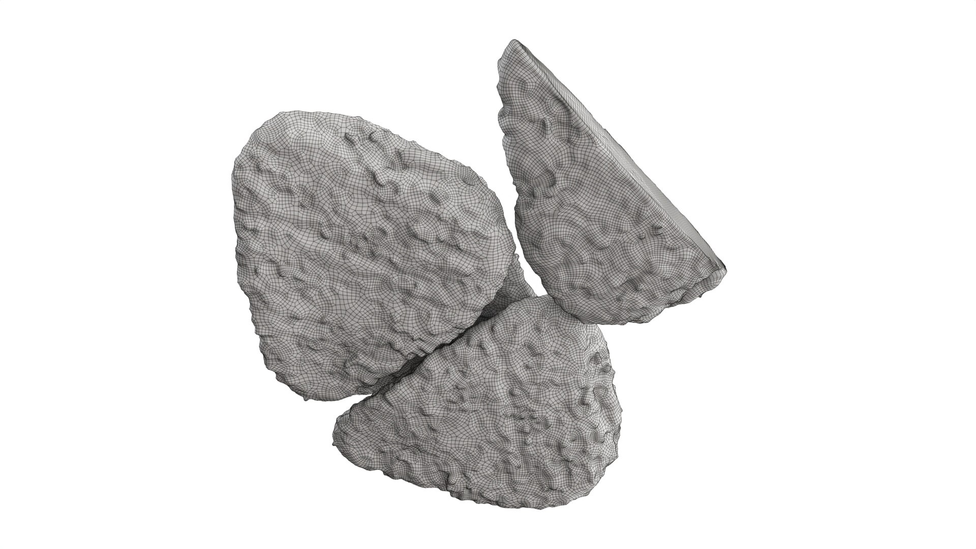 3D Chicken Cutlets With Cut In Crispy Breadcrumbs Model - TurboSquid ...