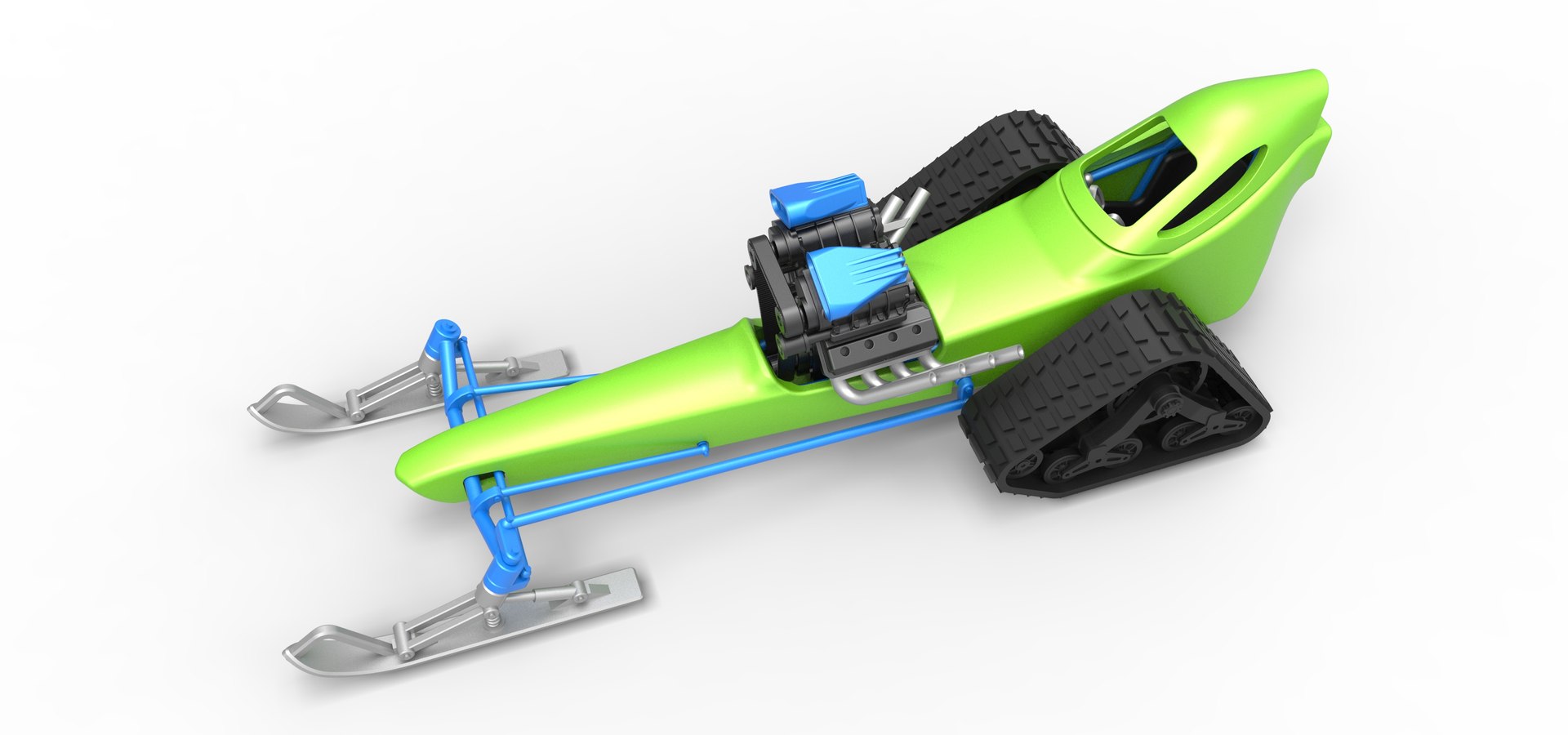 Diecast Front Engine Old School Snow Dragster Version 2 Scale 1 To 25 ...