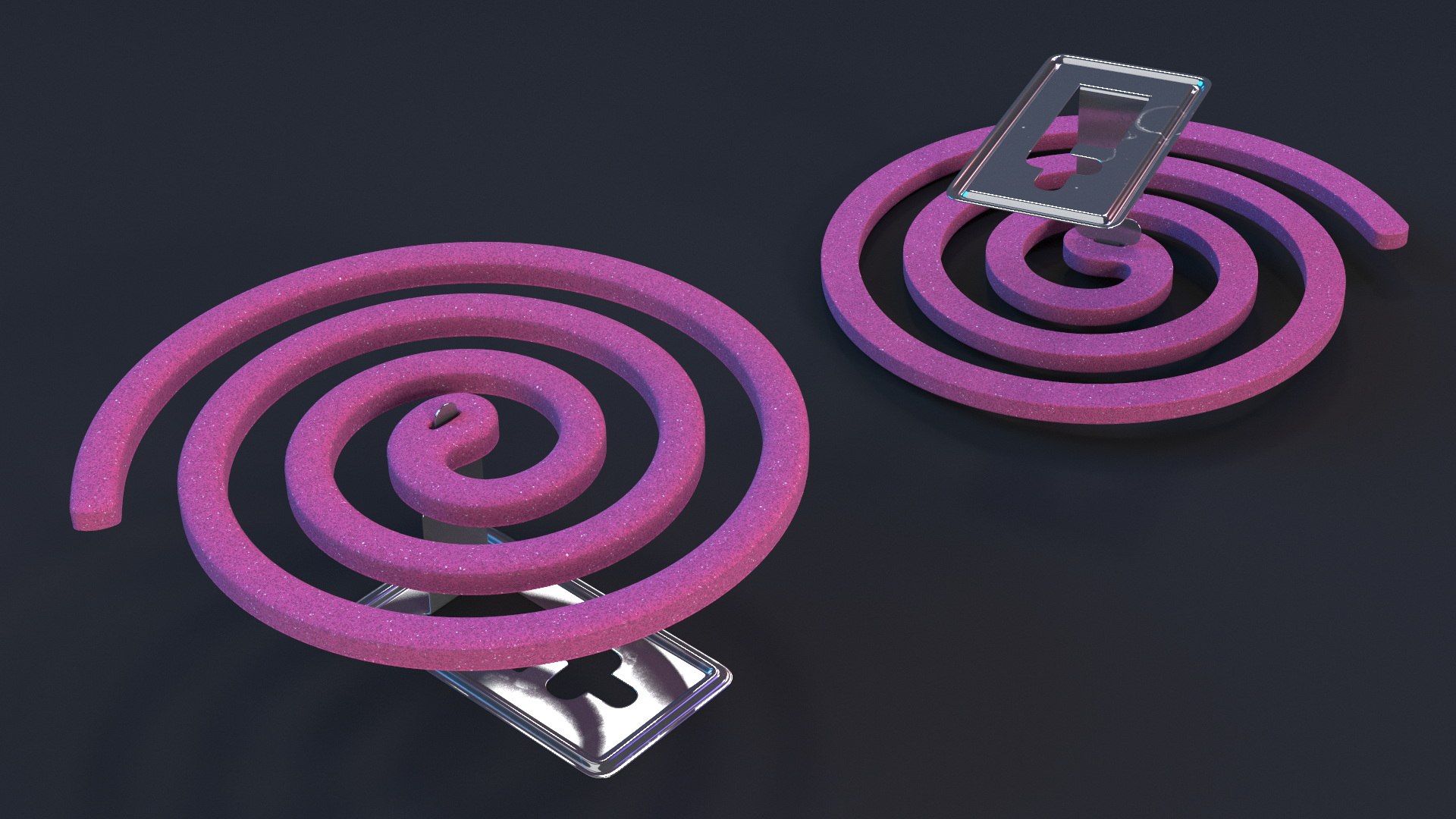 3D Insect Control Smoke Coil Pink - TurboSquid 2417888