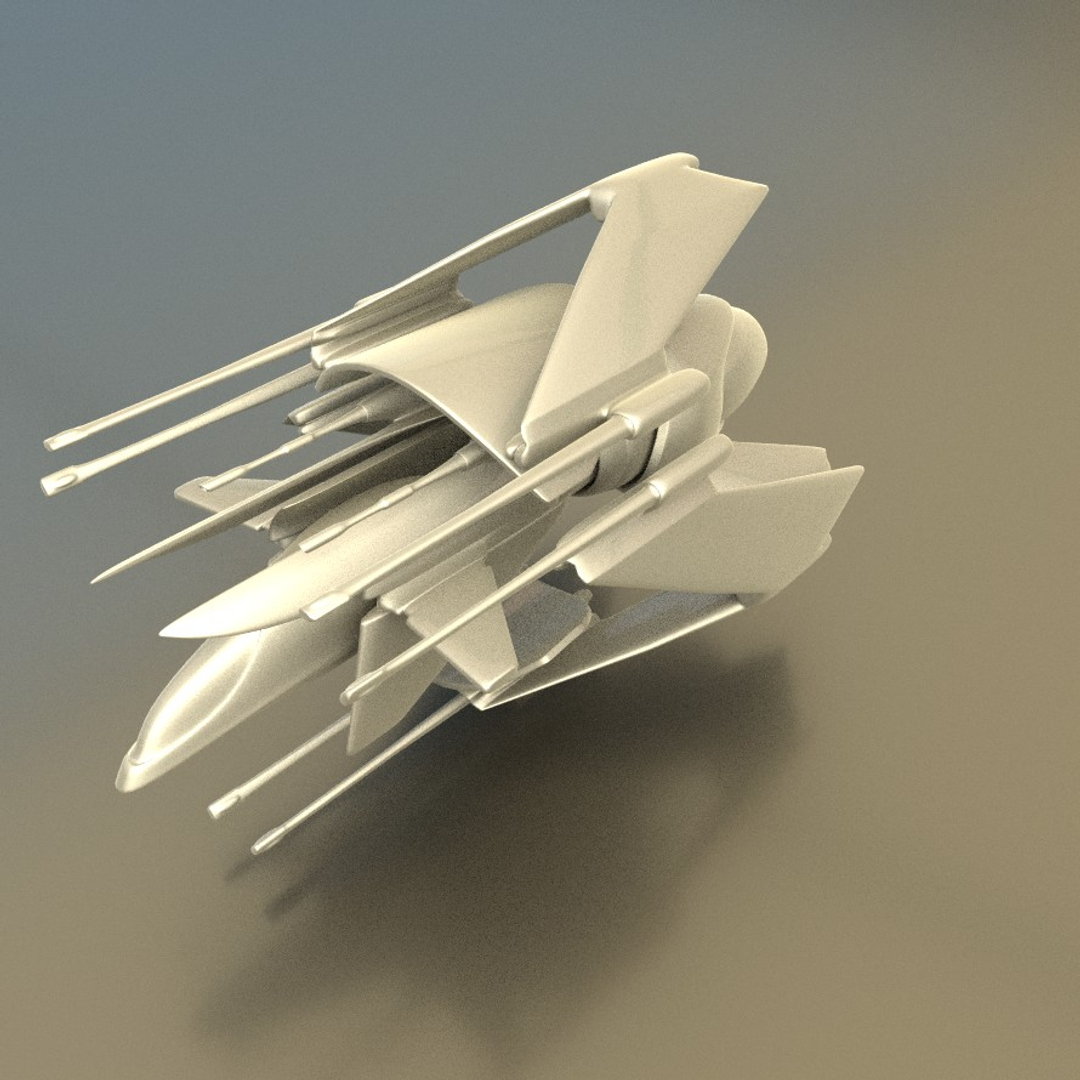 Alien Fighter 3D - TurboSquid 1250054