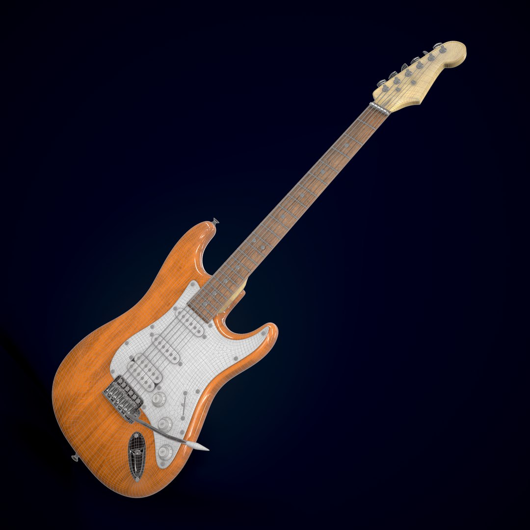 3D Electric Guitar Homage HEG-320 - TurboSquid 1783364