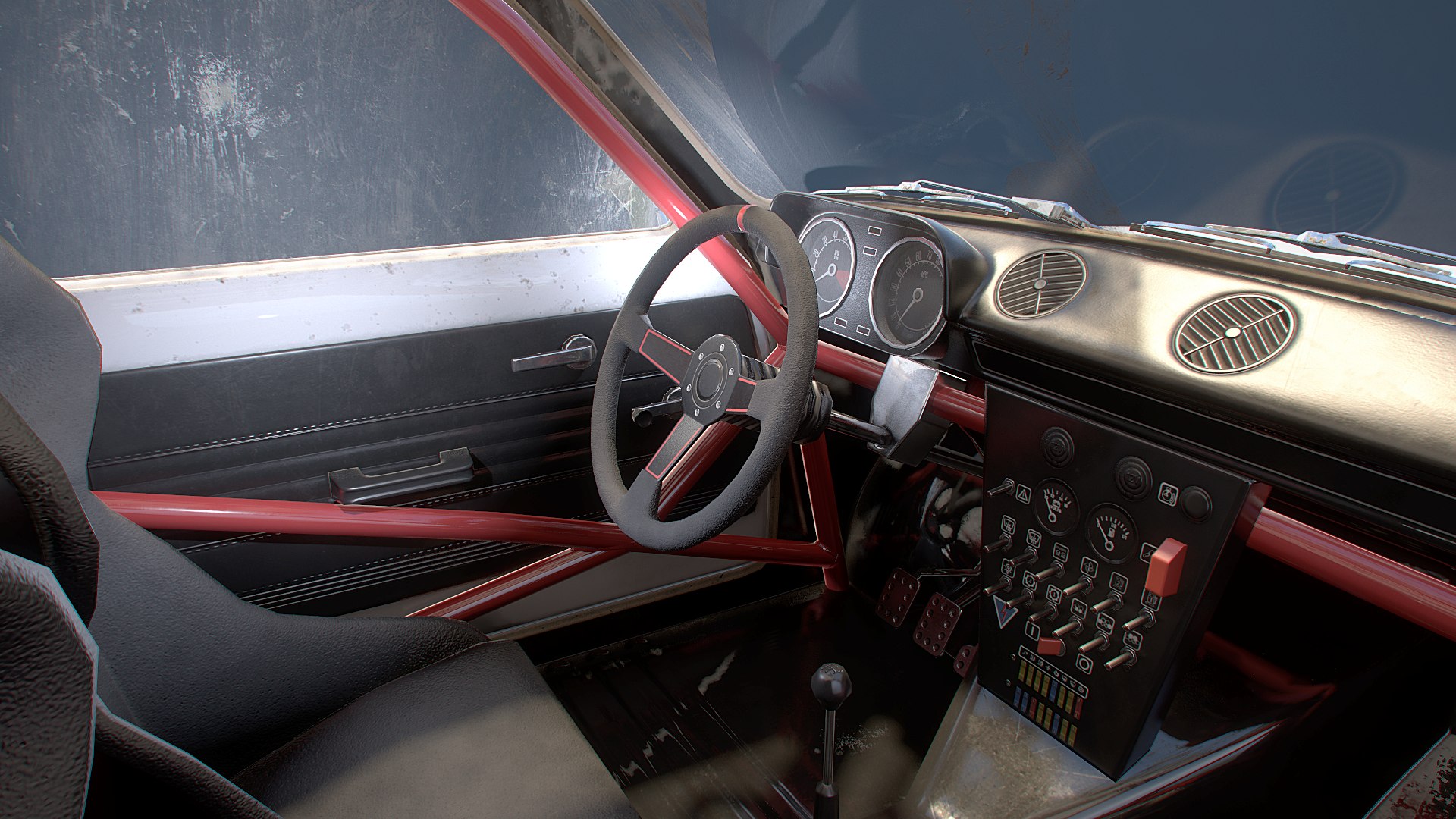 Set Of Retro Derby Car With Interior In 9 Color Variants Az9 3D Model ...