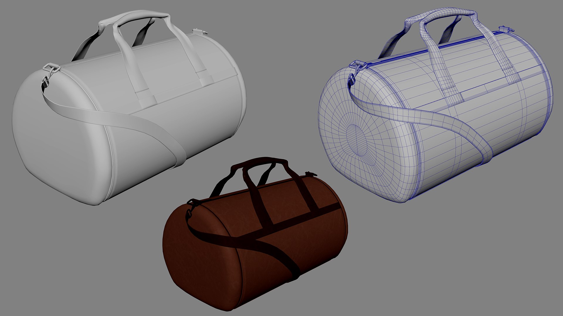 3D Duffle Bag Model - TurboSquid 2439666