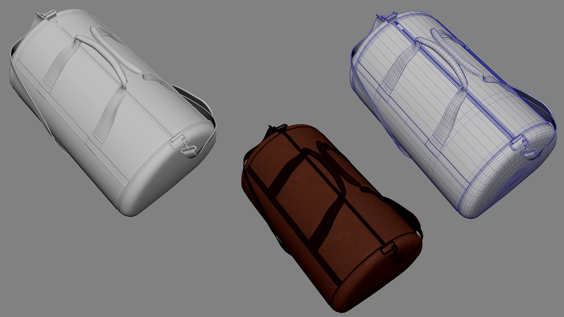 3D Duffle Bag Model - TurboSquid 2439666