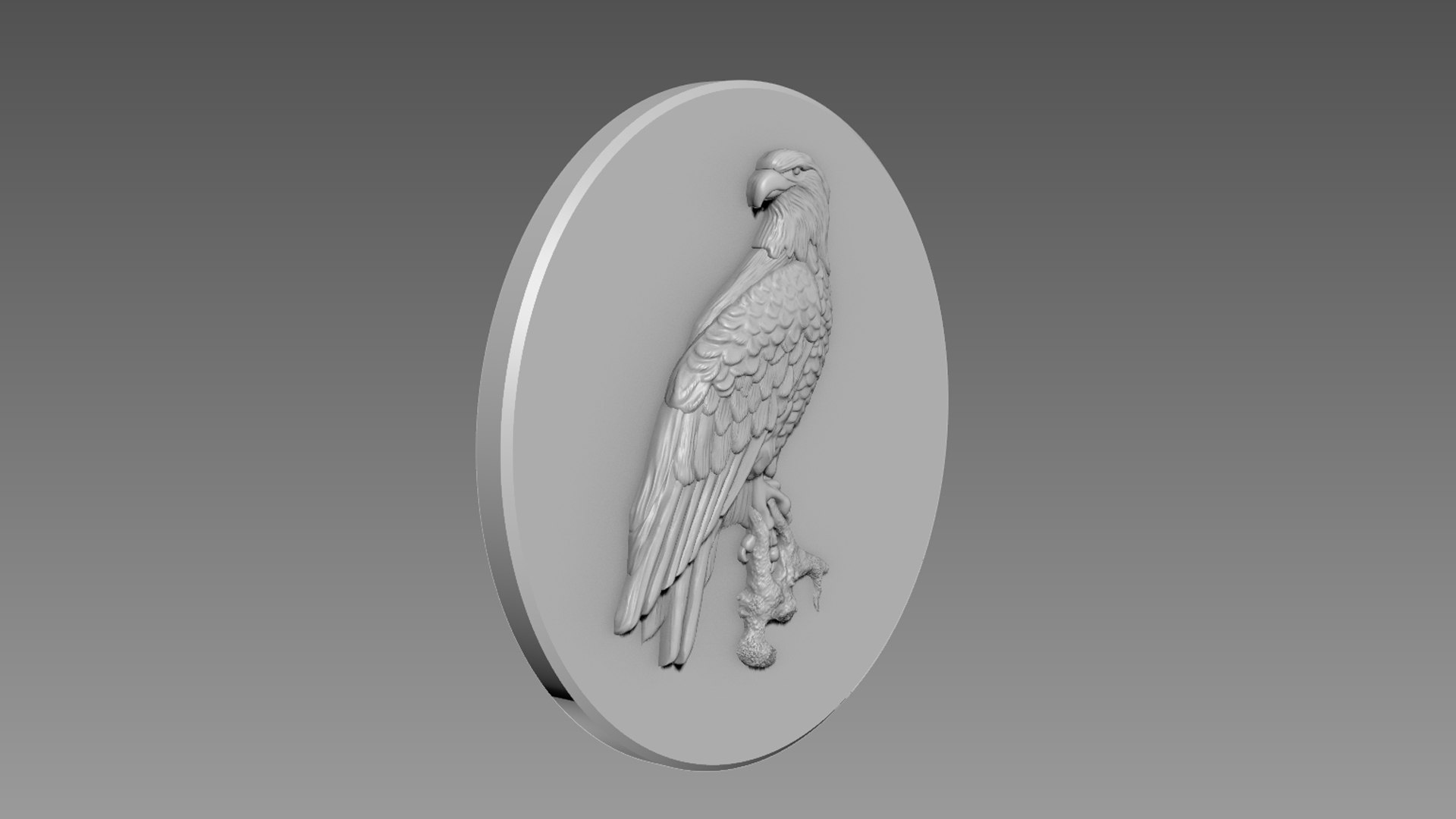 Eagle Bas-relief 3D - TurboSquid 2134378