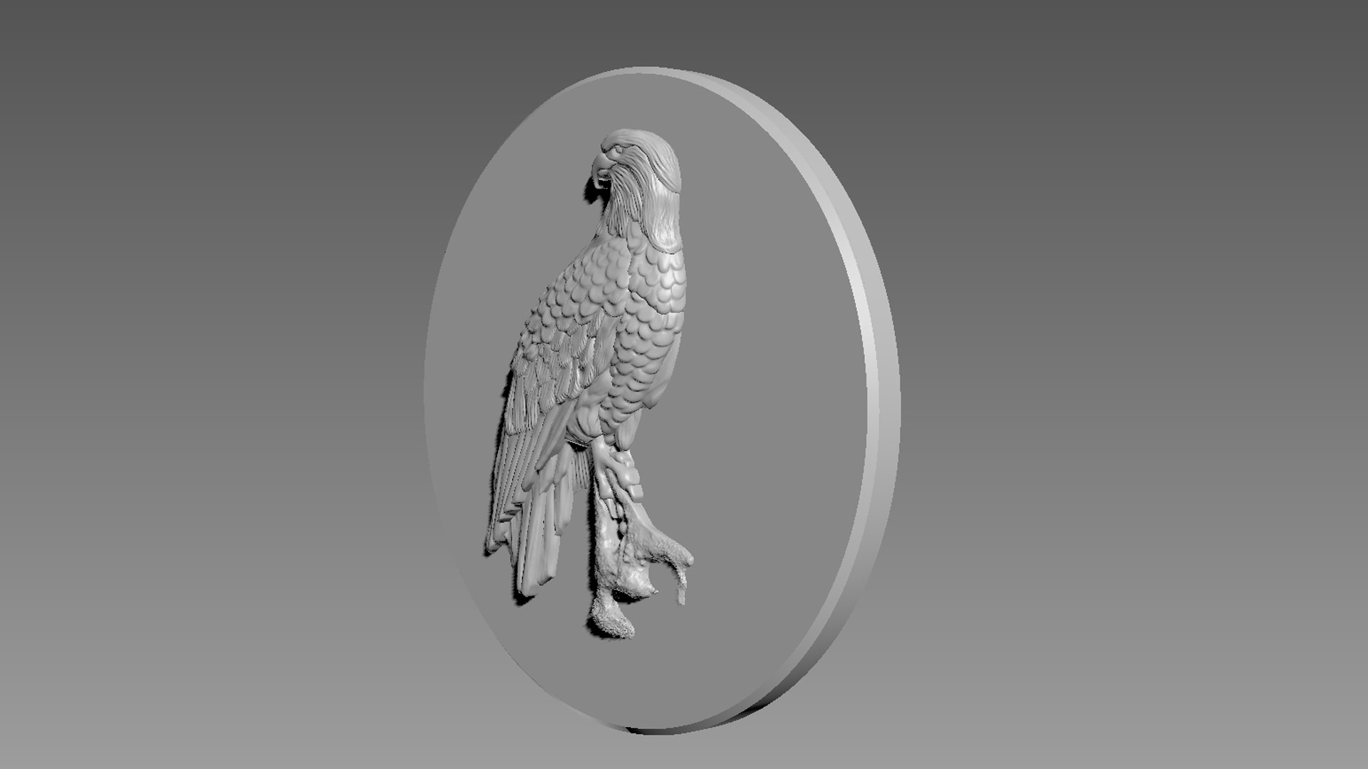 Eagle Bas-relief 3D - TurboSquid 2134378