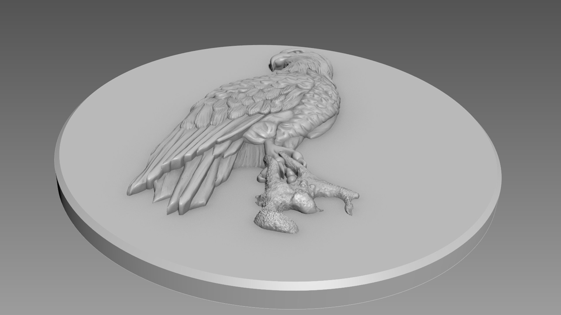 Eagle Bas-relief 3D - TurboSquid 2134378