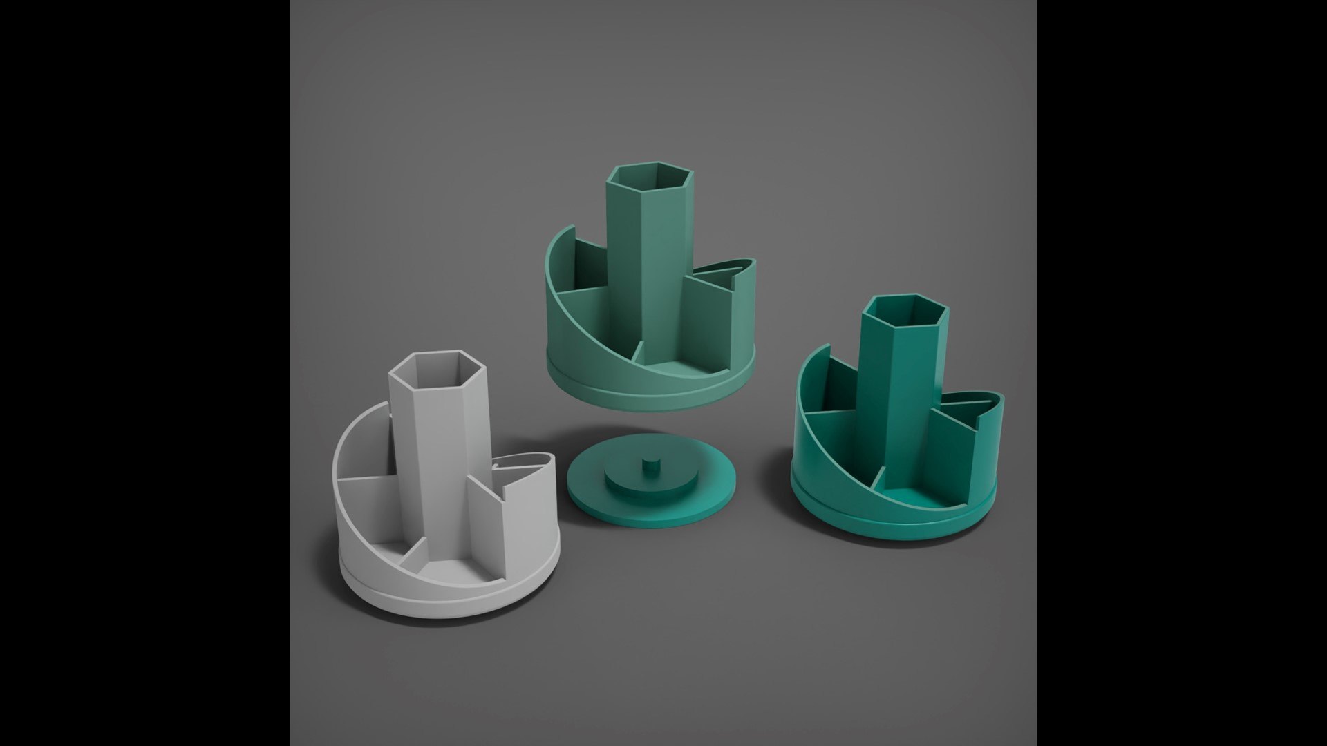 Rotatable Pen Box 3D Model - TurboSquid 2331161