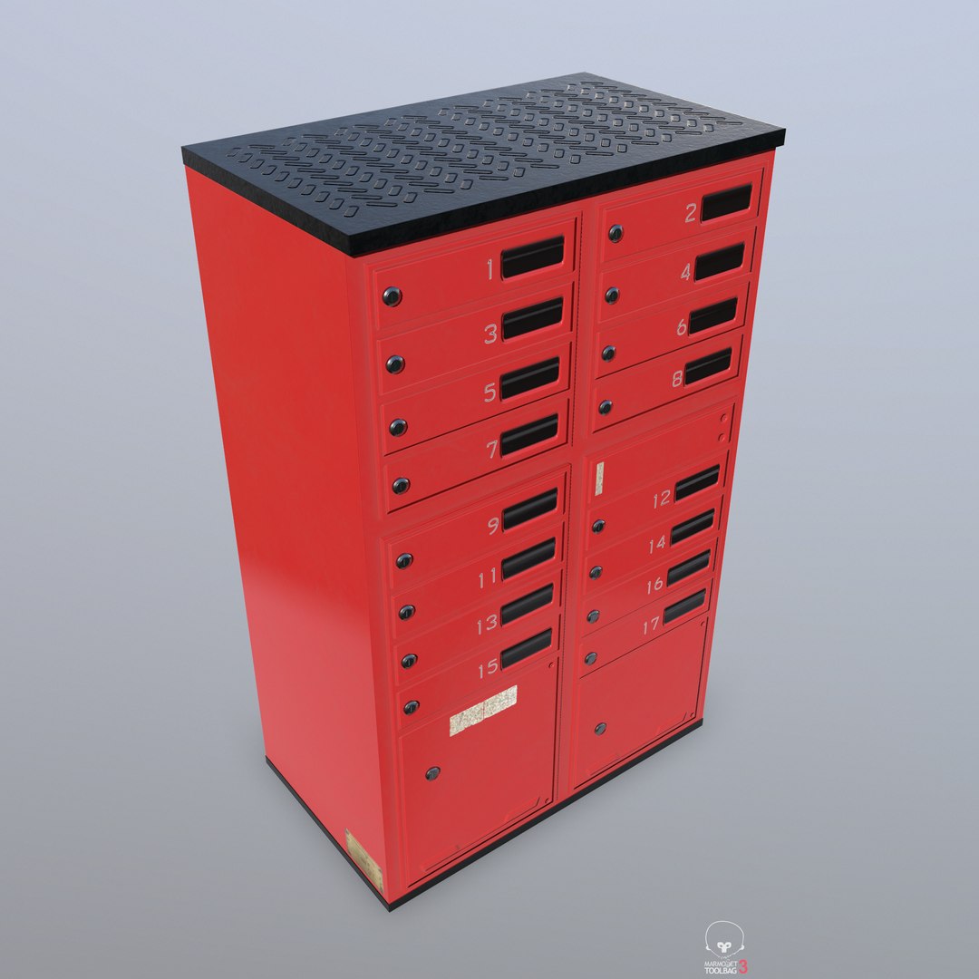 3D Red Mailbox Model - TurboSquid 1246902
