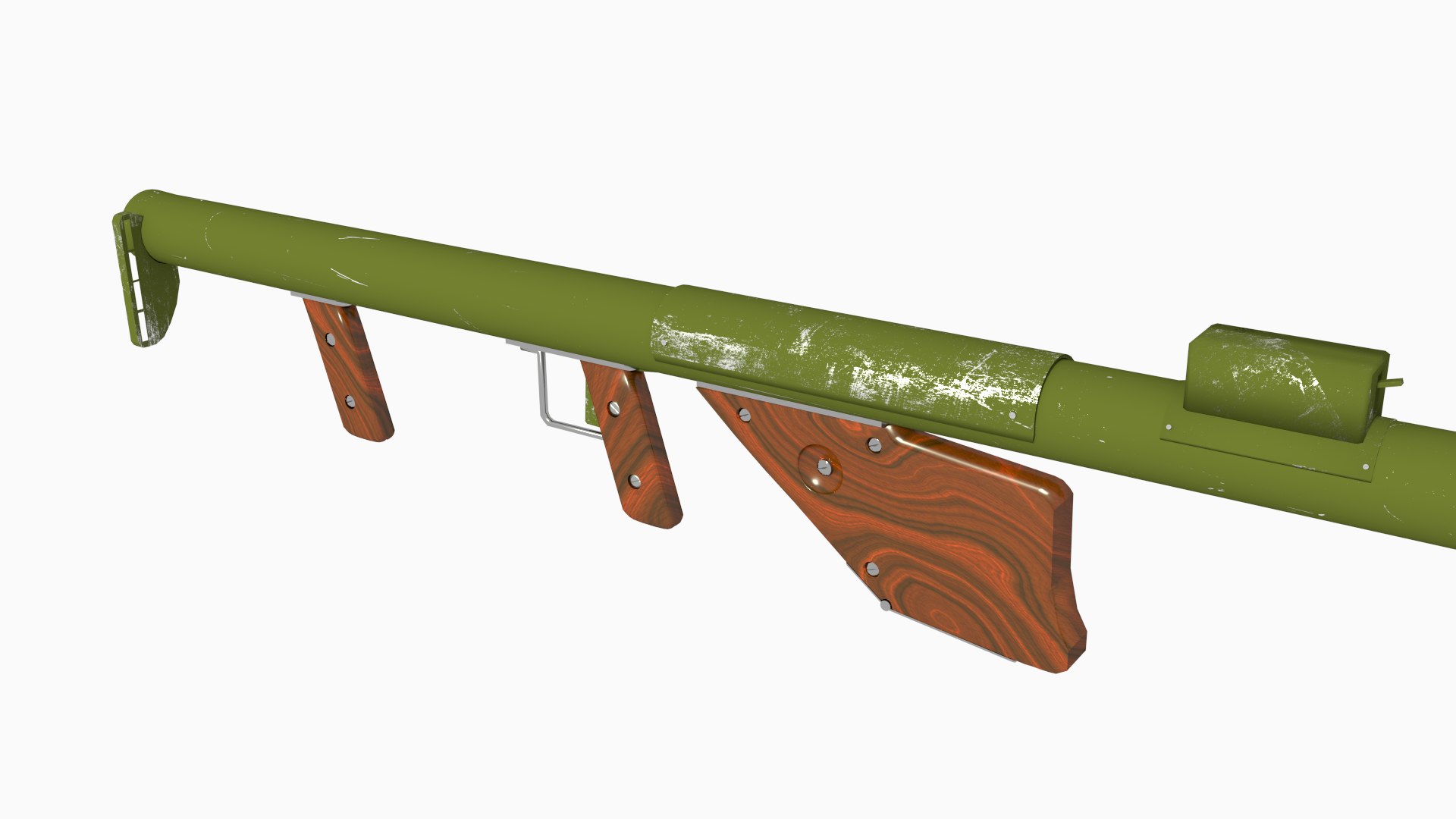 M1 Bazooka Military Green 3d Blend